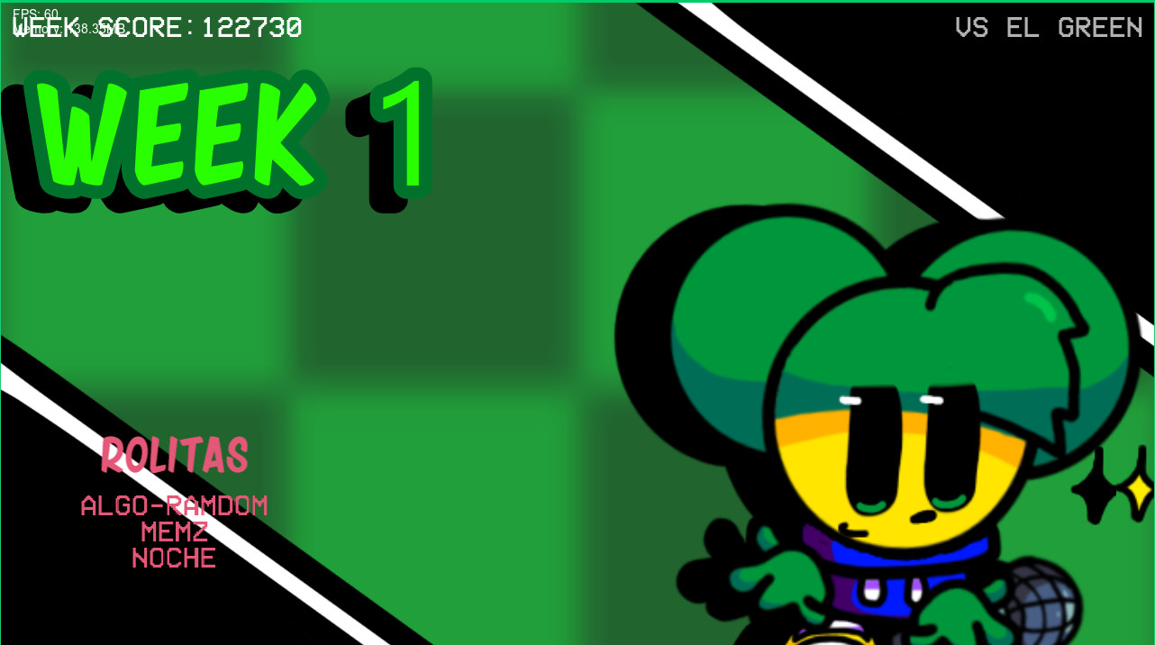 Vs Green Juega V1 Mod for Friday Night Funkin' | FNF Mods
