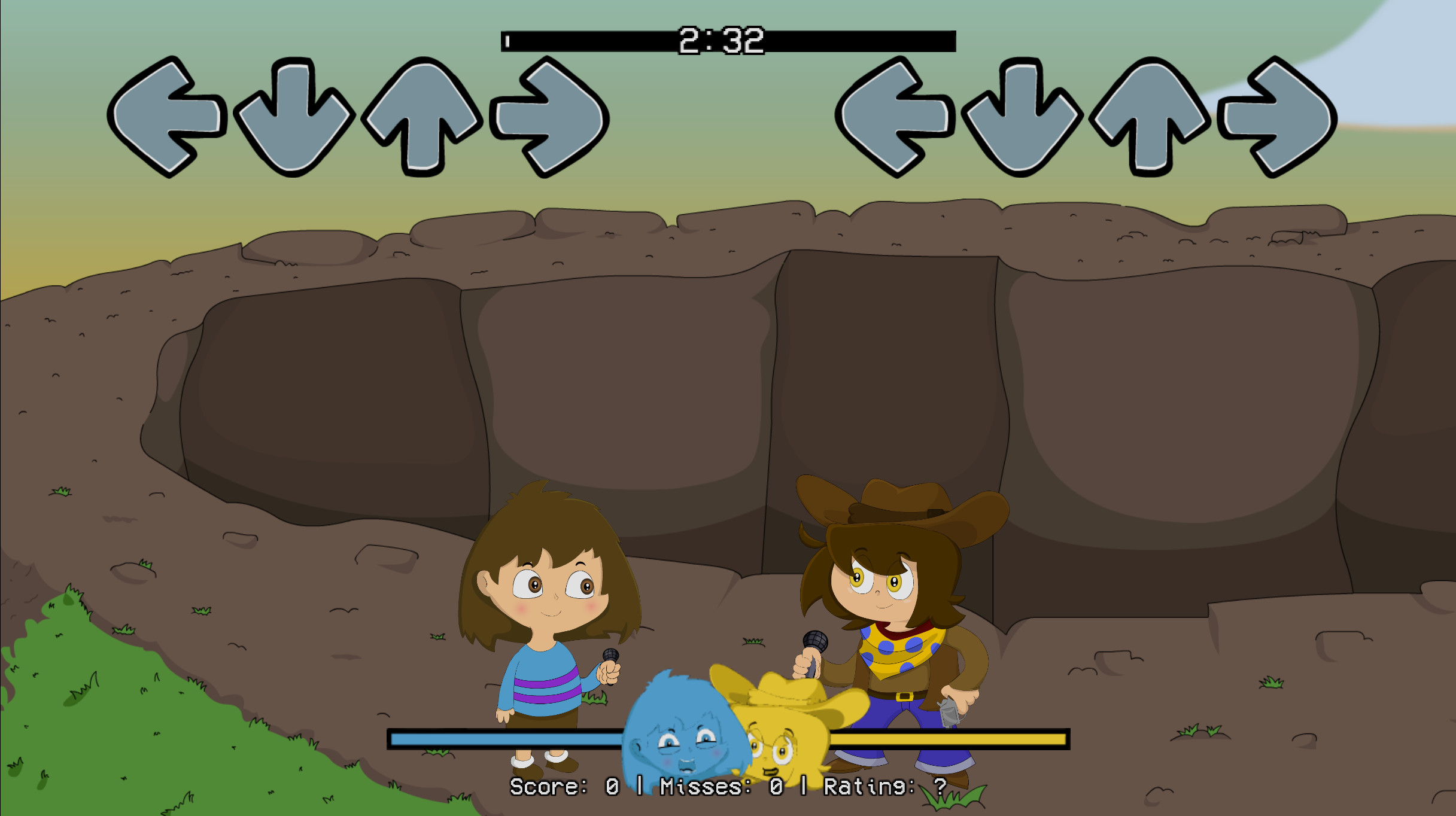 OVERWHELMING ~ THE TWO WHO FELL Mod for Friday Night Funkin' | FNF Mods