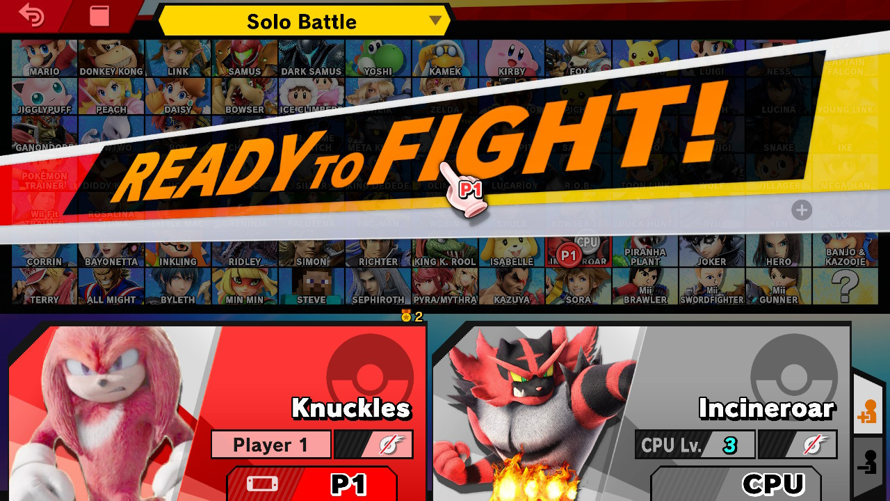 Knuckles over Incineroar Mod for Super Smash Bros. Ultimate | SSBU Mods