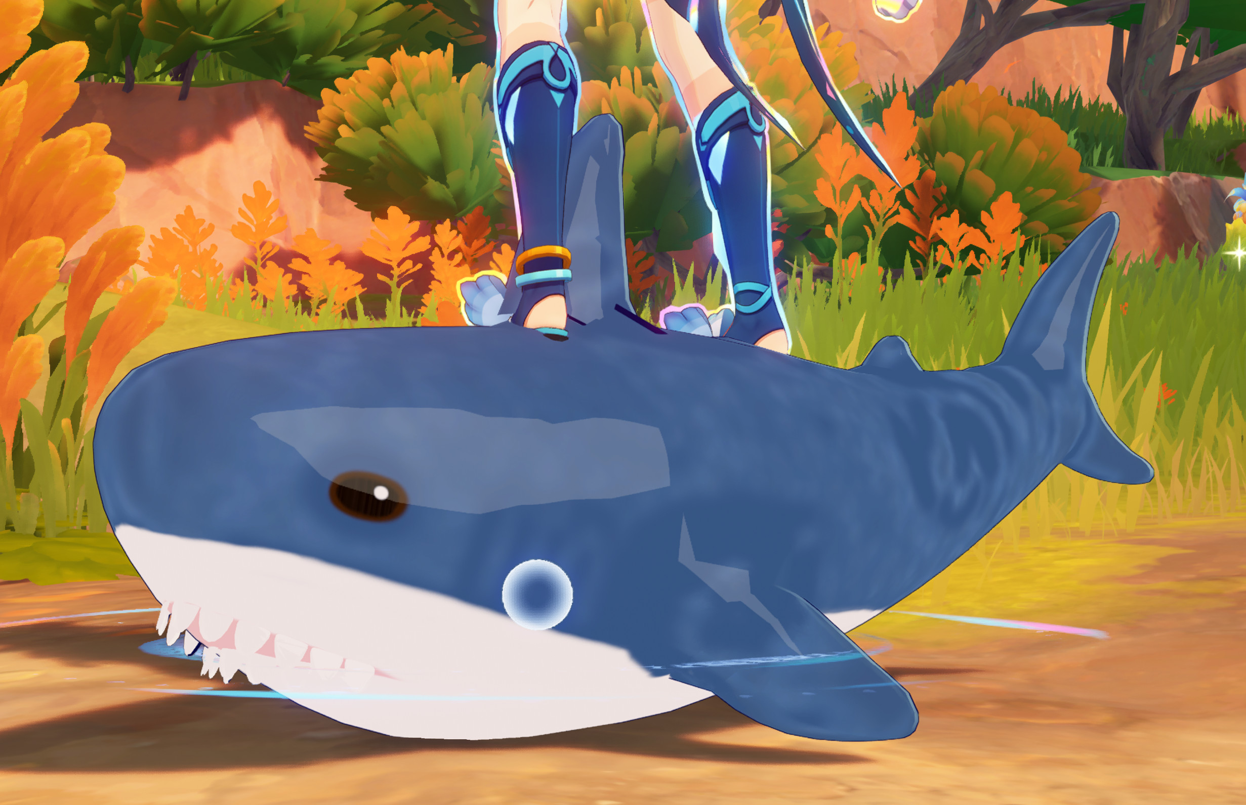 Blåhaj for Mualani Mod for Genshin Impact | GI Mods