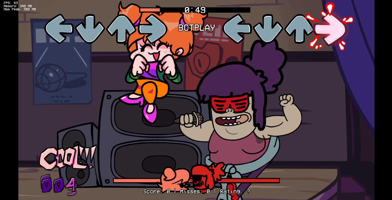 Playable D-Side Muscle Man (FanMade) + FLA Mod for Friday Night Funkin ...