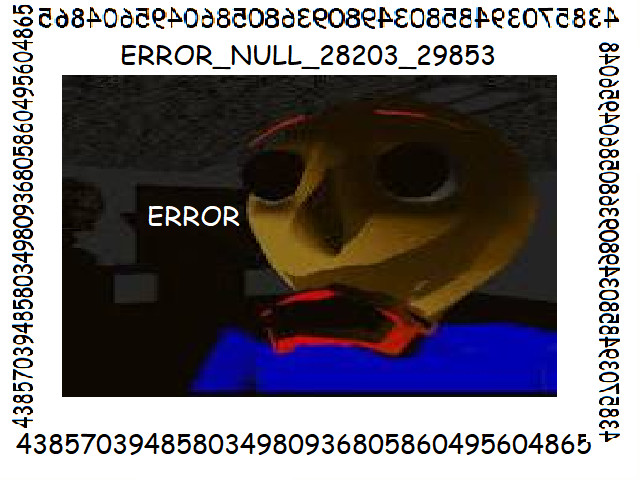 ERROR_NULL Mod for Baldi's Basics | Baldi Mods