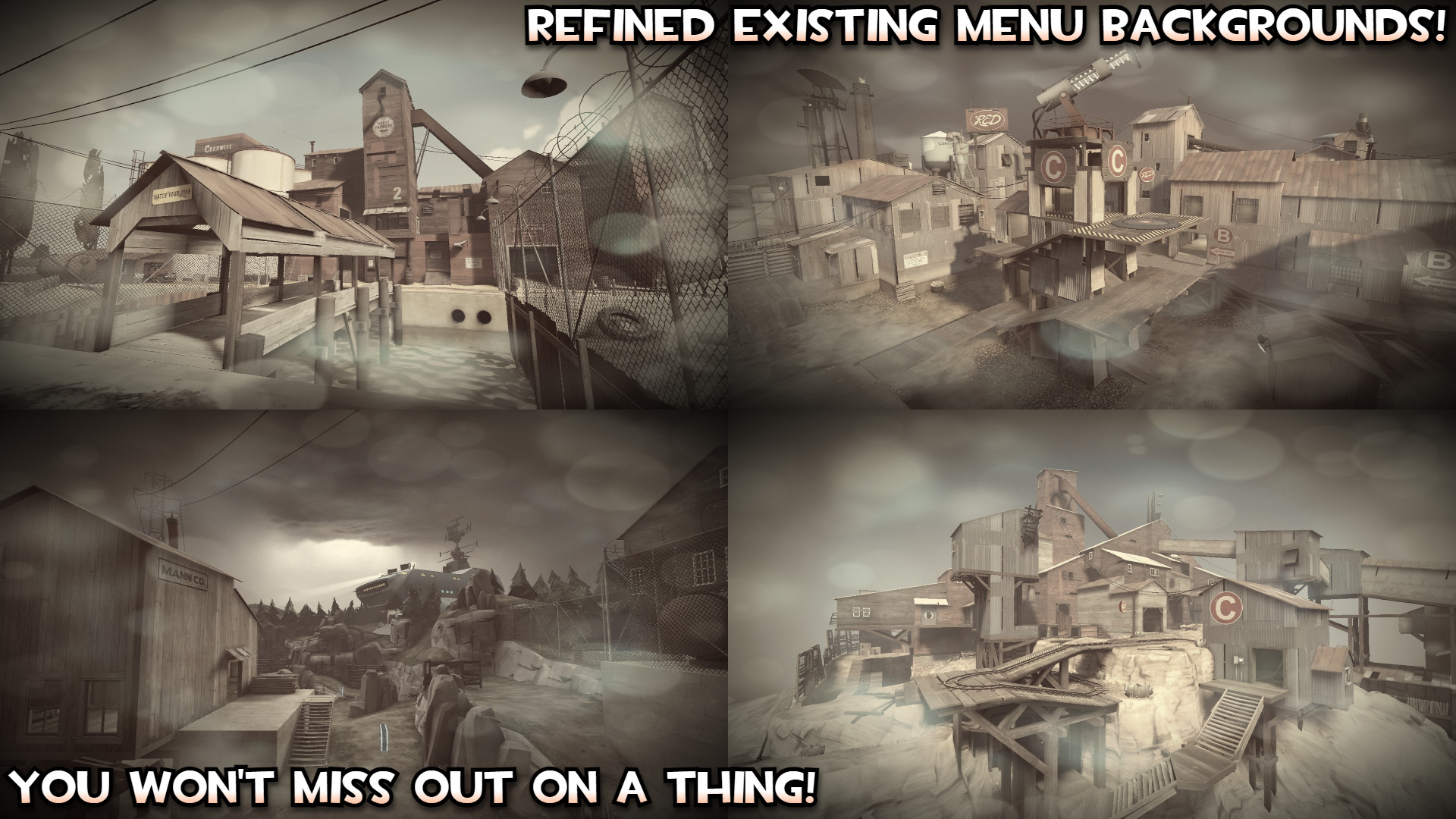 Vanilla Backgrounds Plus (CASUAL COMPATABLE) Mod for Team Fortress 2 ...