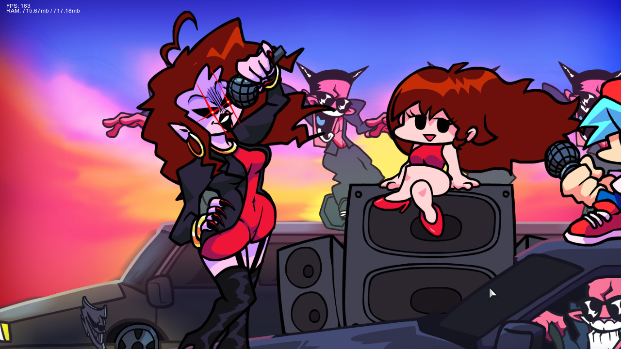 [V-Slice] Playable Erect Mode Sampler Mod for Friday Night Funkin ...