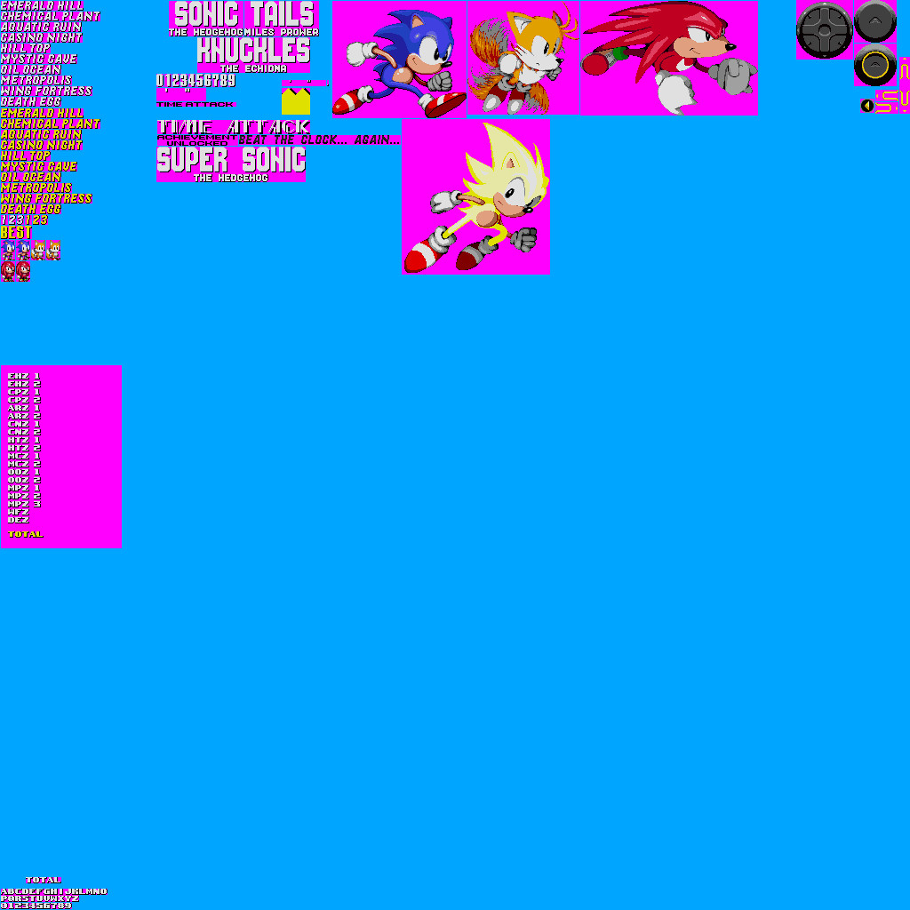 Menu Touch Controls Sprites (S2A Mobile Edition) Mod for Sonic The ...