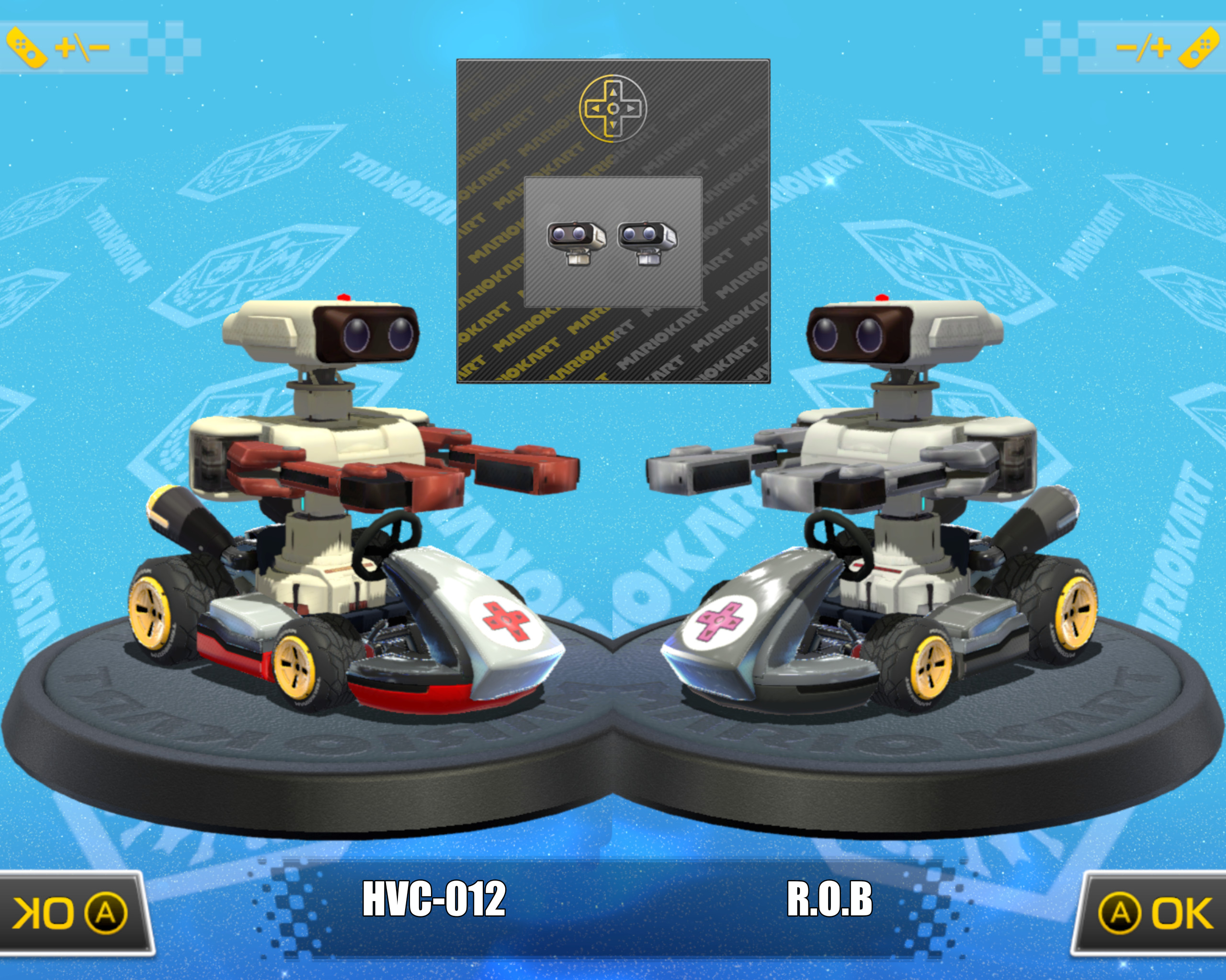 R.O.B & HVC-012 BUNDLE over METAL & GOLD MARIO Mod for Mario Kart 8 ...