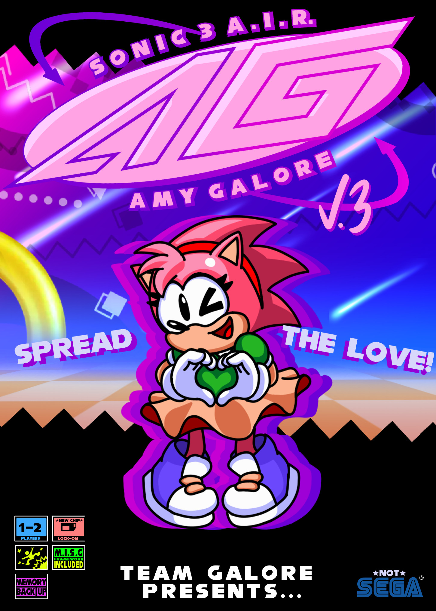 Amy Galore || (MISCfit Amy) Mod for Sonic 3 A.I.R. | S3AIR Mods