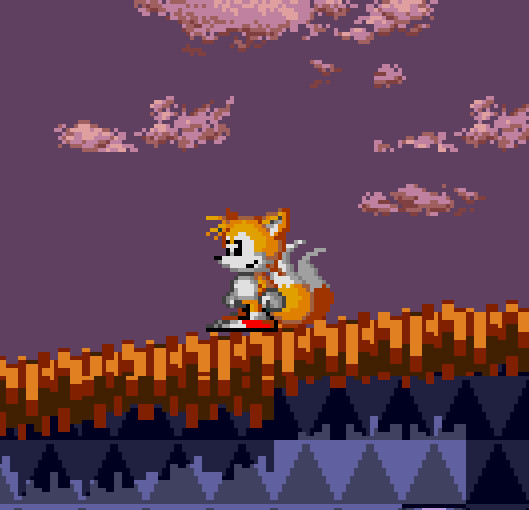 Artwork Tails for Miracle Edition Mod for Sonic CD (2011) | SCD Mods