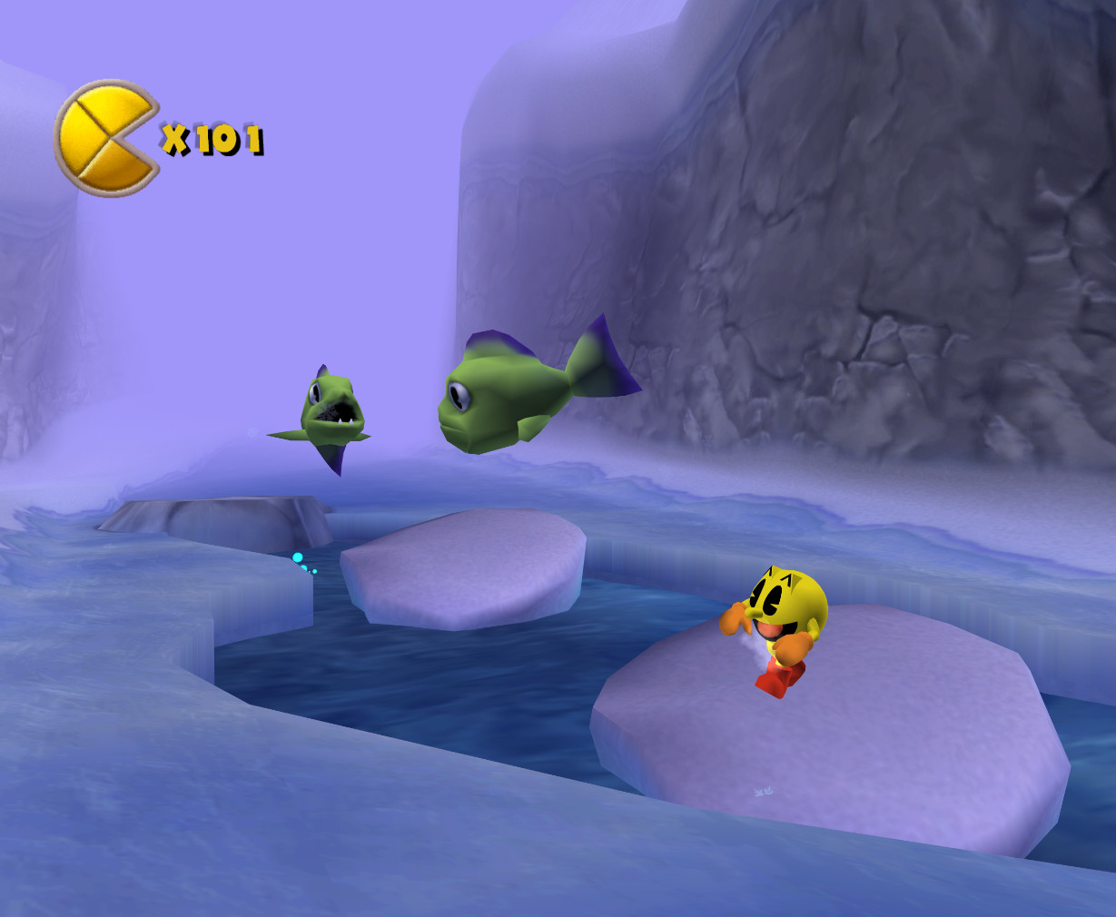 Beta Styled Ice Fish Mod for Pac-Man World 2 | PMW2 Mods