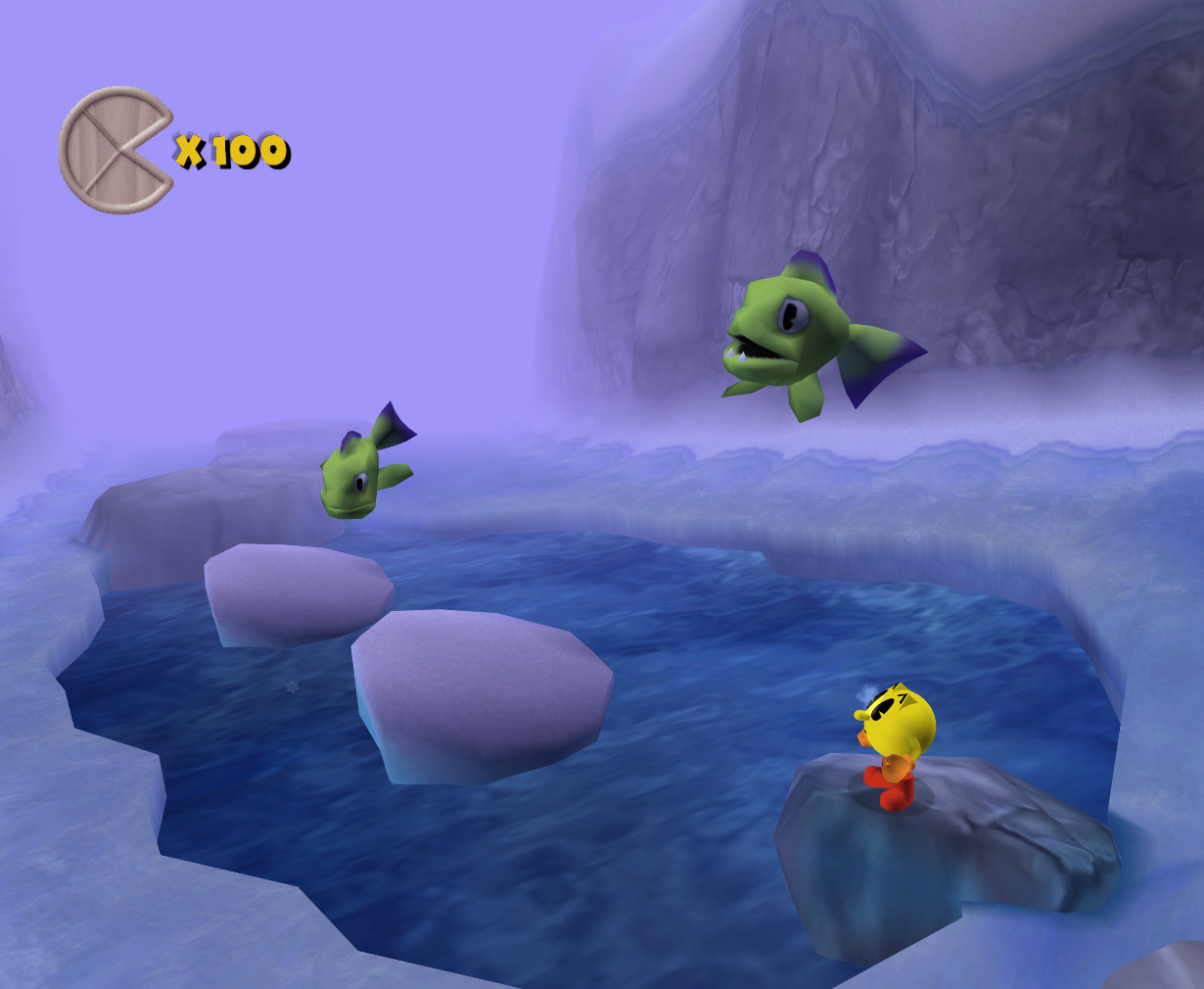 Beta Styled Ice Fish Mod for Pac-Man World 2 | PMW2 Mods