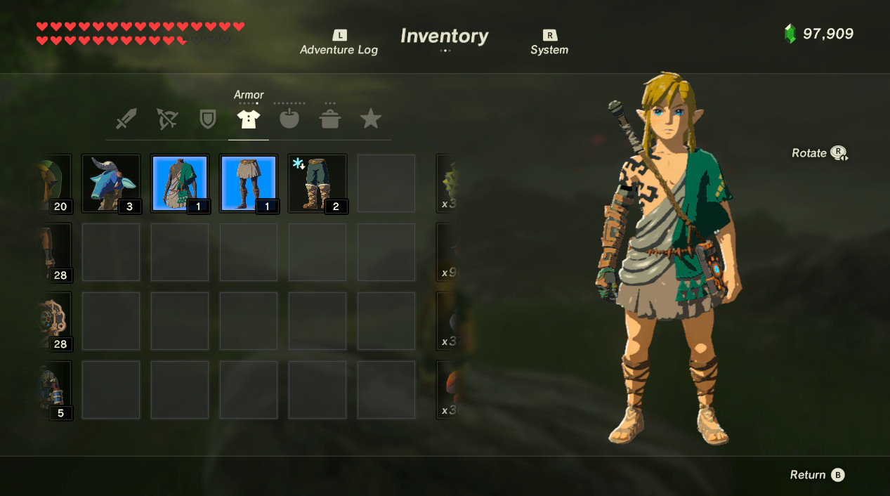 Archaic Set Mod for The Legend of Zelda: Breath of the Wild (WiiU ...