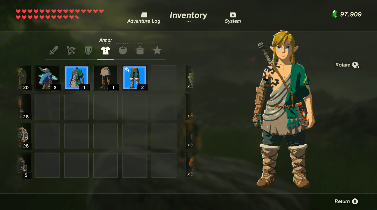 Archaic Set Mod for The Legend of Zelda: Breath of the Wild (WiiU ...