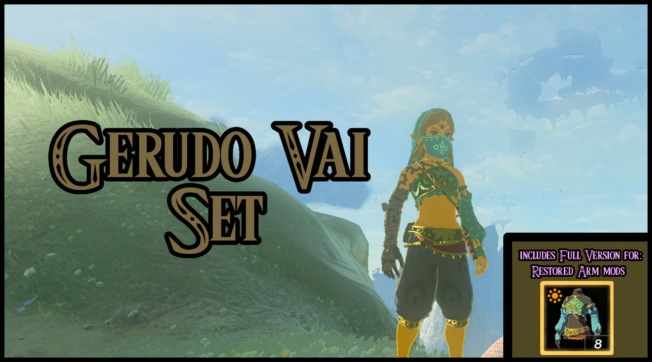 Gerudo Vai Set Mod for The Legend of Zelda: Tears of the Kingdom | TOTK ...