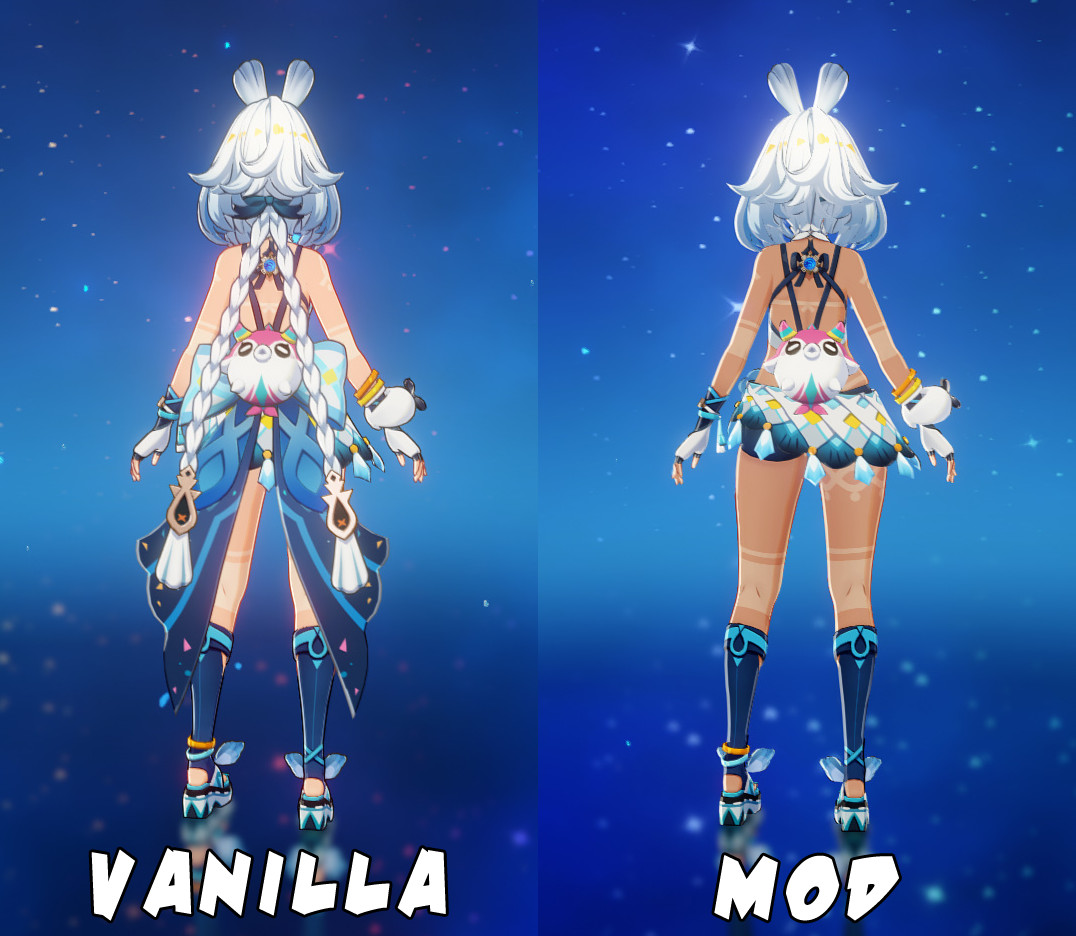 short hair slightly thicc Mualani Mod for Genshin Impact | GI Mods