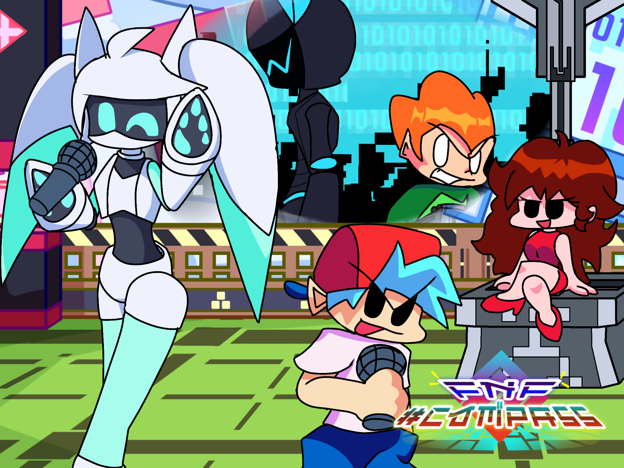 FNF:NND COMPASS (Demo v1) Mod for Friday Night Funkin' | FNF Mods