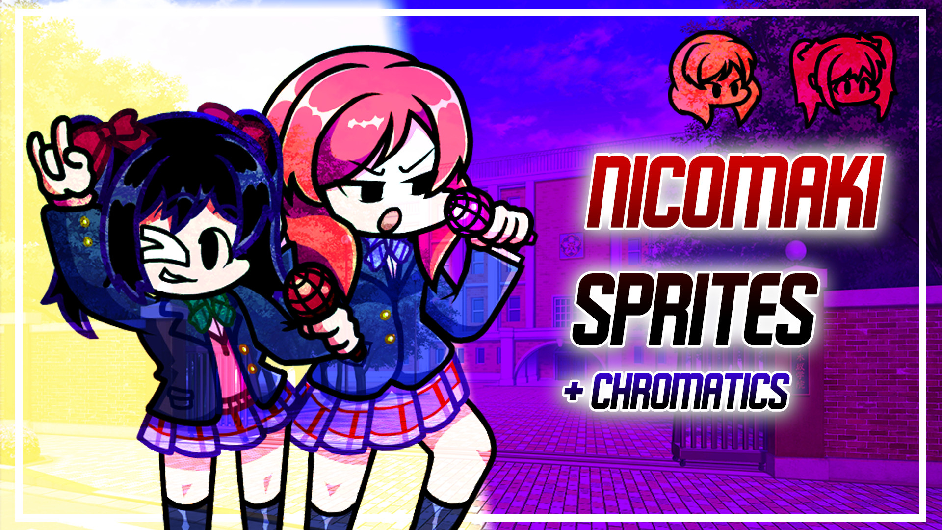 FNF': Love Live! - NicoMaki Sprites + Chromatics Mod for Friday Night ...