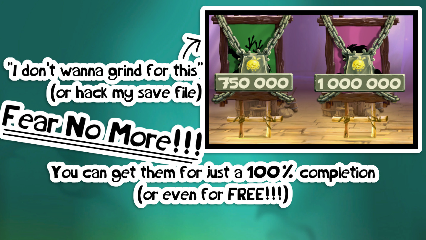 Rebalanced Costume Lum Unlock Counts Mod for Rayman Legends | RL Mods