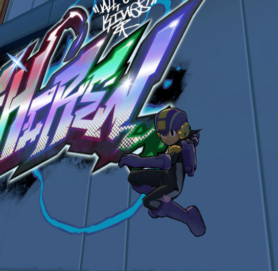 Megaman.EXE/Soul.Exe(oc)/Dark megaman.EXE Mod for Bomb Rush Cyberfunk ...