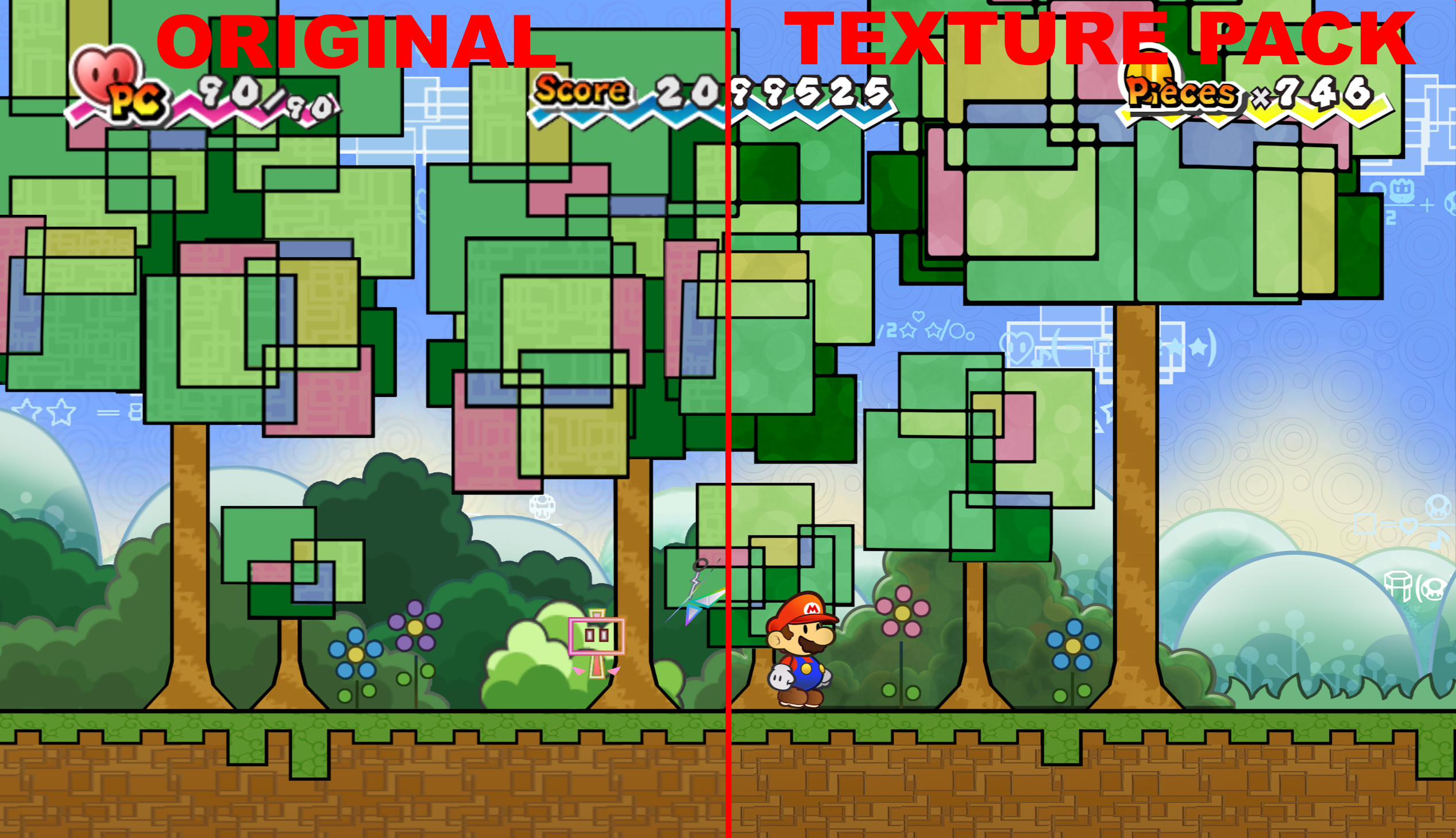 Super Paper Mario - HD Textures Mod for Super Paper Mario | SPM Mods