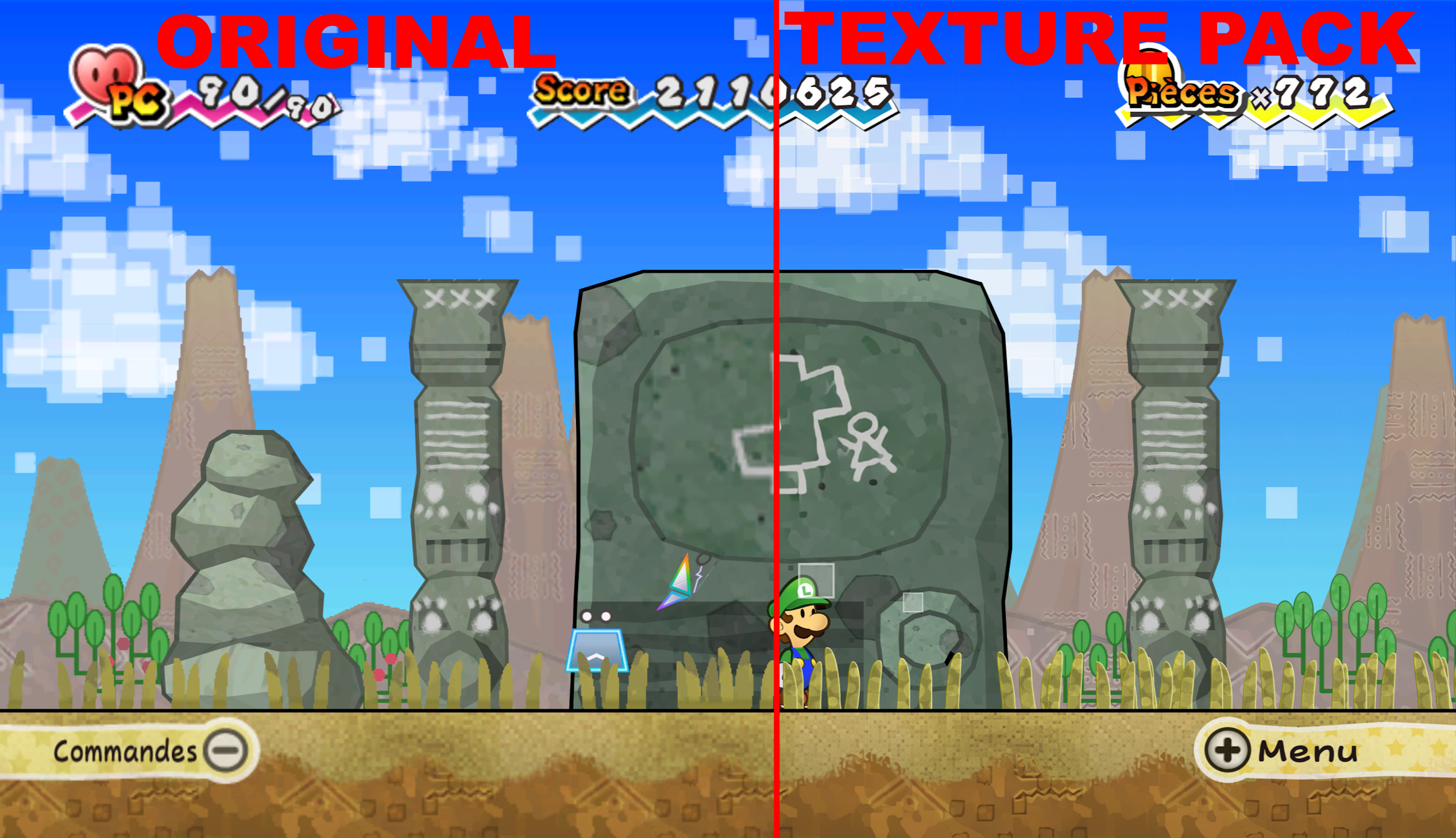 Super Paper Mario - HD Textures Mod for Super Paper Mario | SPM Mods