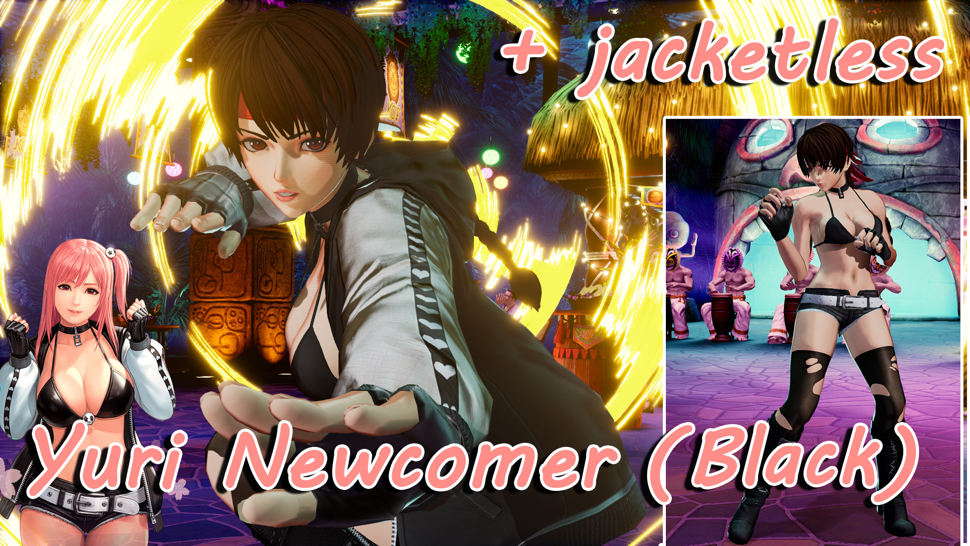 Yuri Newcomer Black Mod for The King of Fighters XV | KoFXV Mods