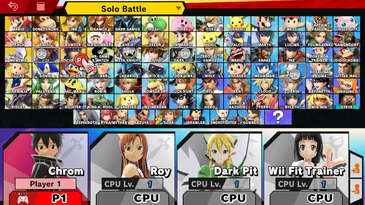 SAO (Sword Art Online) mod pack Mod for Super Smash Bros. Ultimate | SSBU Mods
