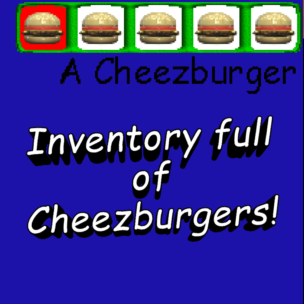 Cheezburger over Zesty Bar Mod for Baldi's Basics | Baldi Mods