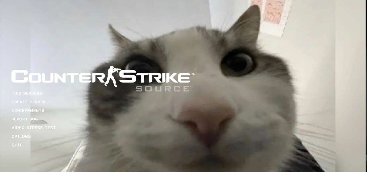 Dumb cat main menu Mod for Counter-Strike: Source | CS:S Mods