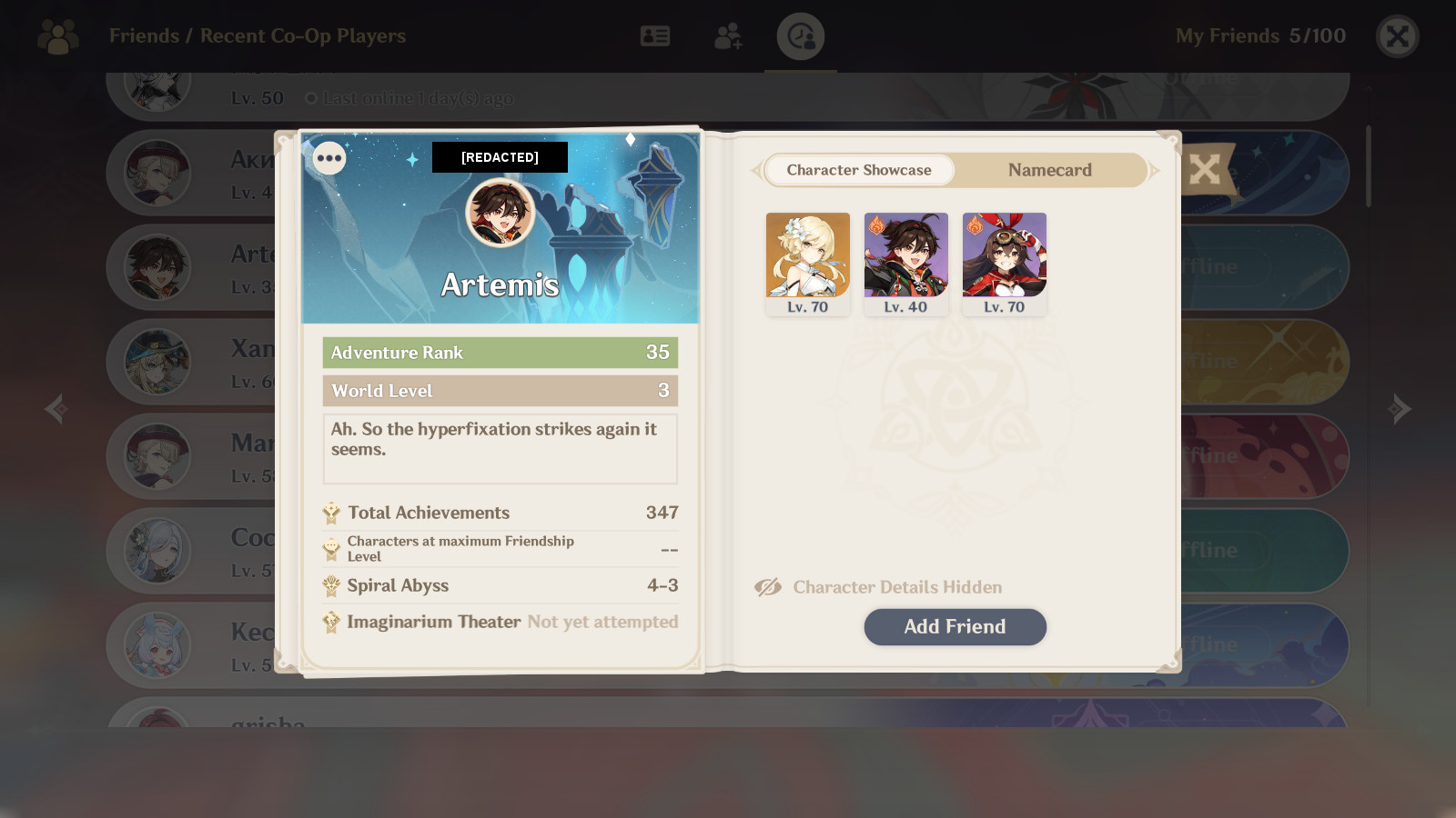 Redact UID Mod for Genshin Impact | GI Mods