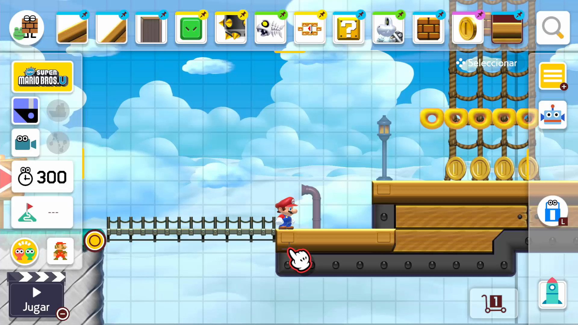 NSMBU Original Airship Background Mod for Super Mario Maker 2 | SMM2 Mods