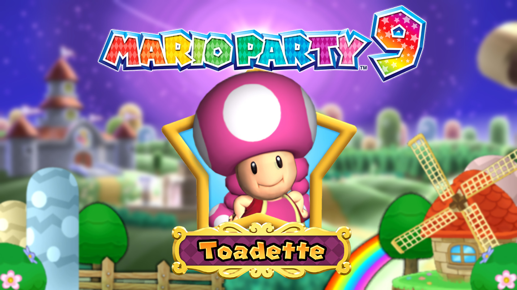 Toadette over Toad Mod for Mario Party 9 | MP9 Mods