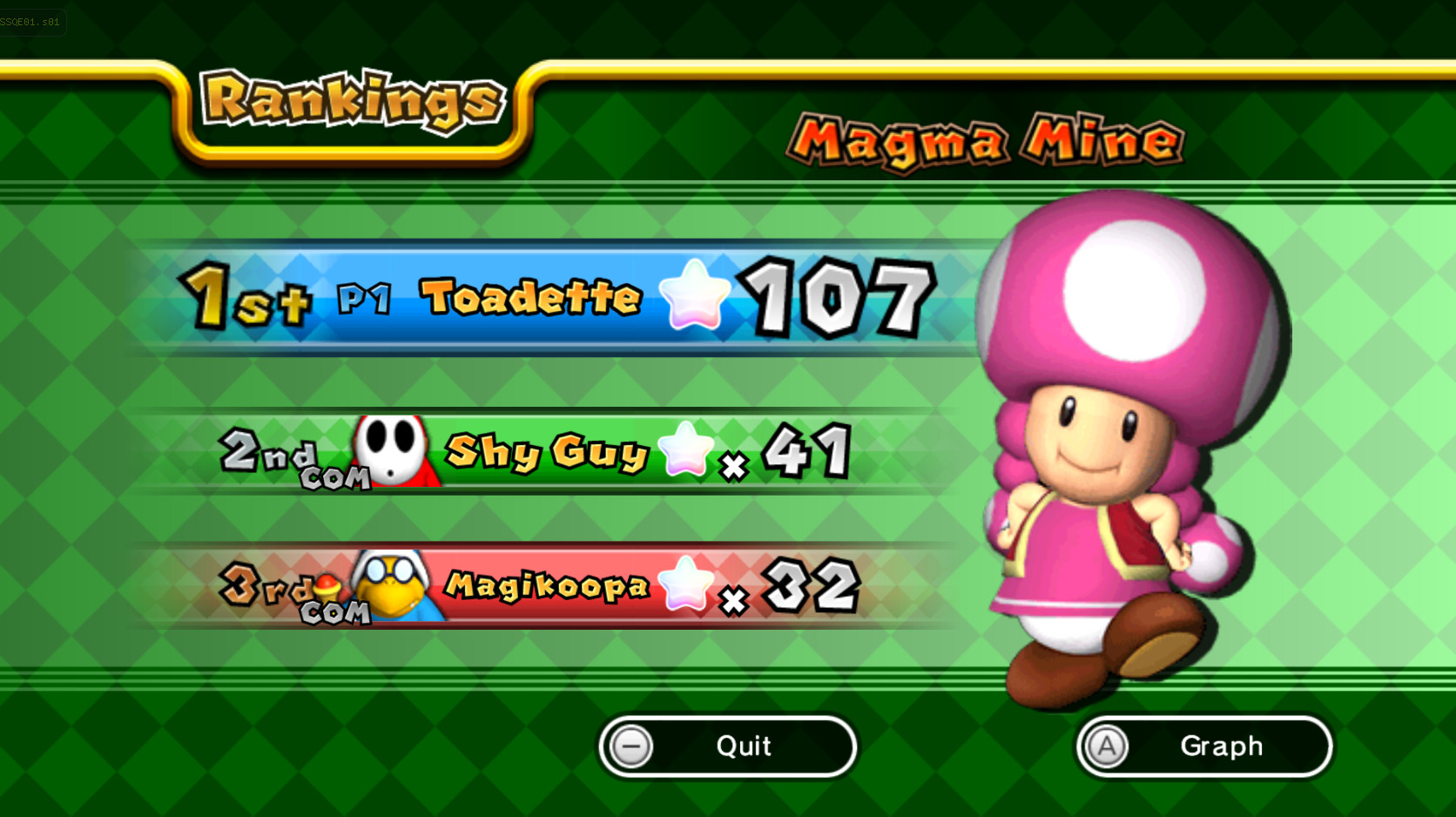 Toadette over Toad Mod for Mario Party 9 | MP9 Mods