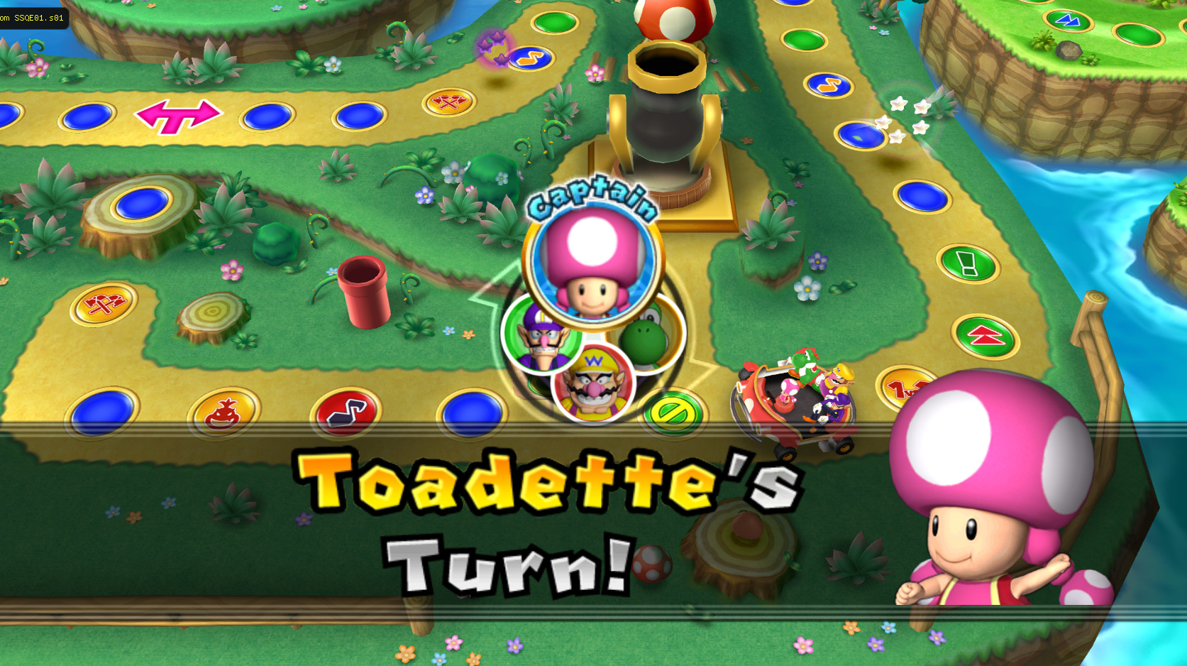 Toadette over Toad Mod for Mario Party 9 | MP9 Mods