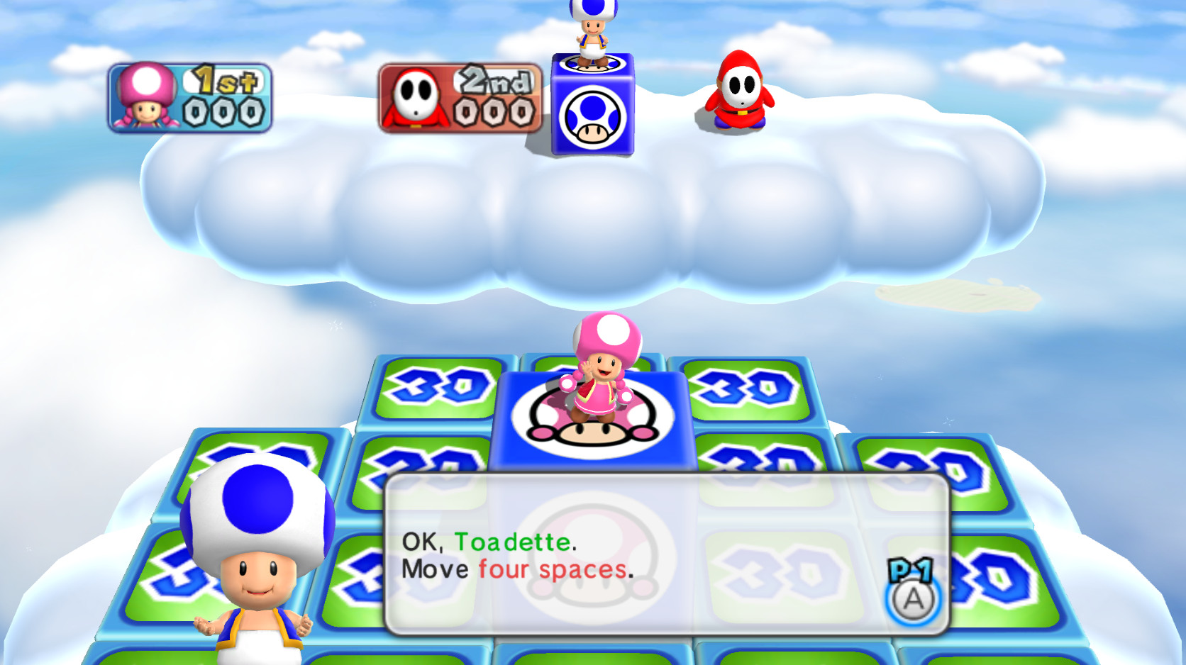 Toadette over Toad Mod for Mario Party 9 | MP9 Mods