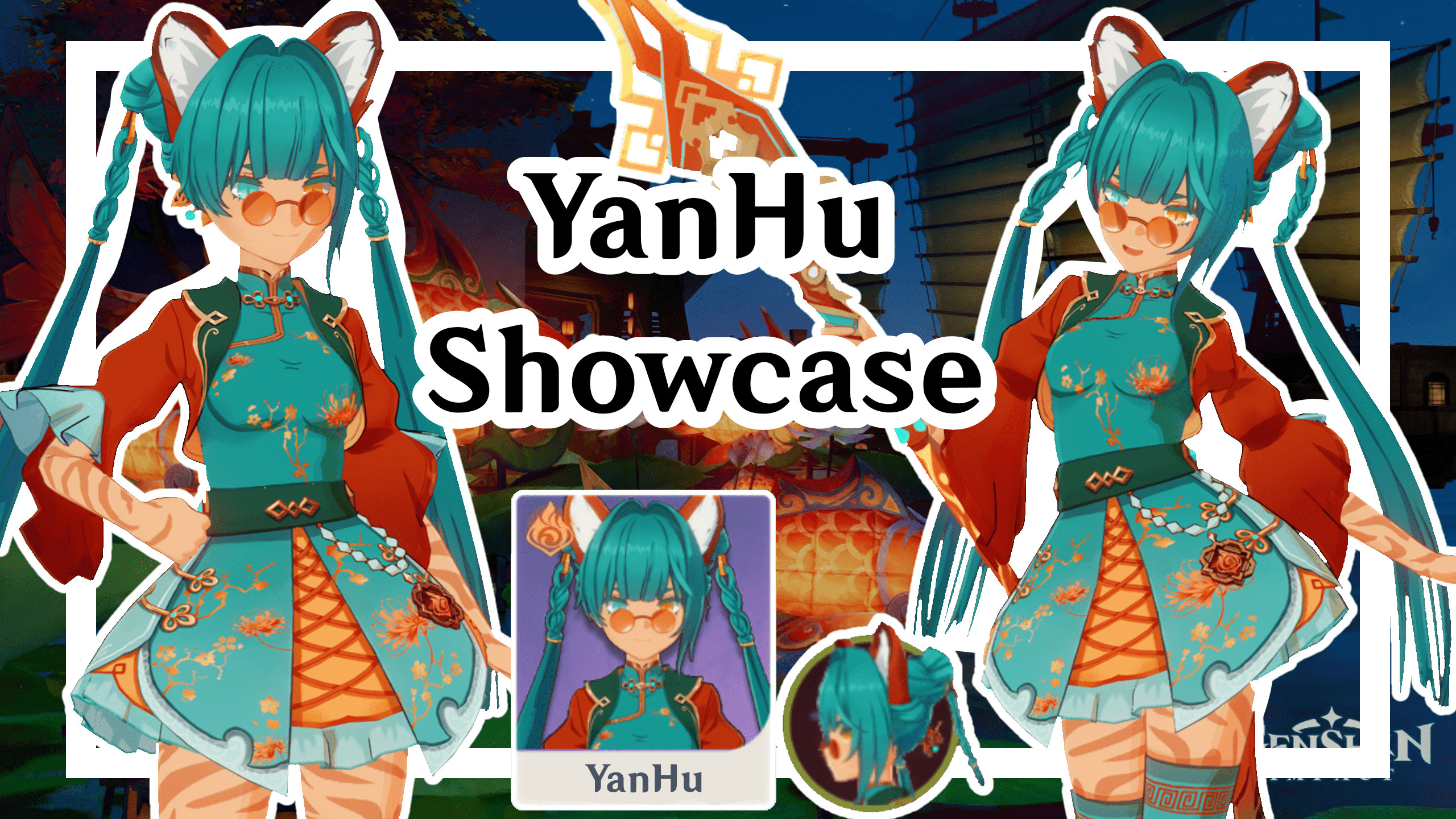 YanHu OC over Xiangling Mod for Genshin Impact | GI Mods
