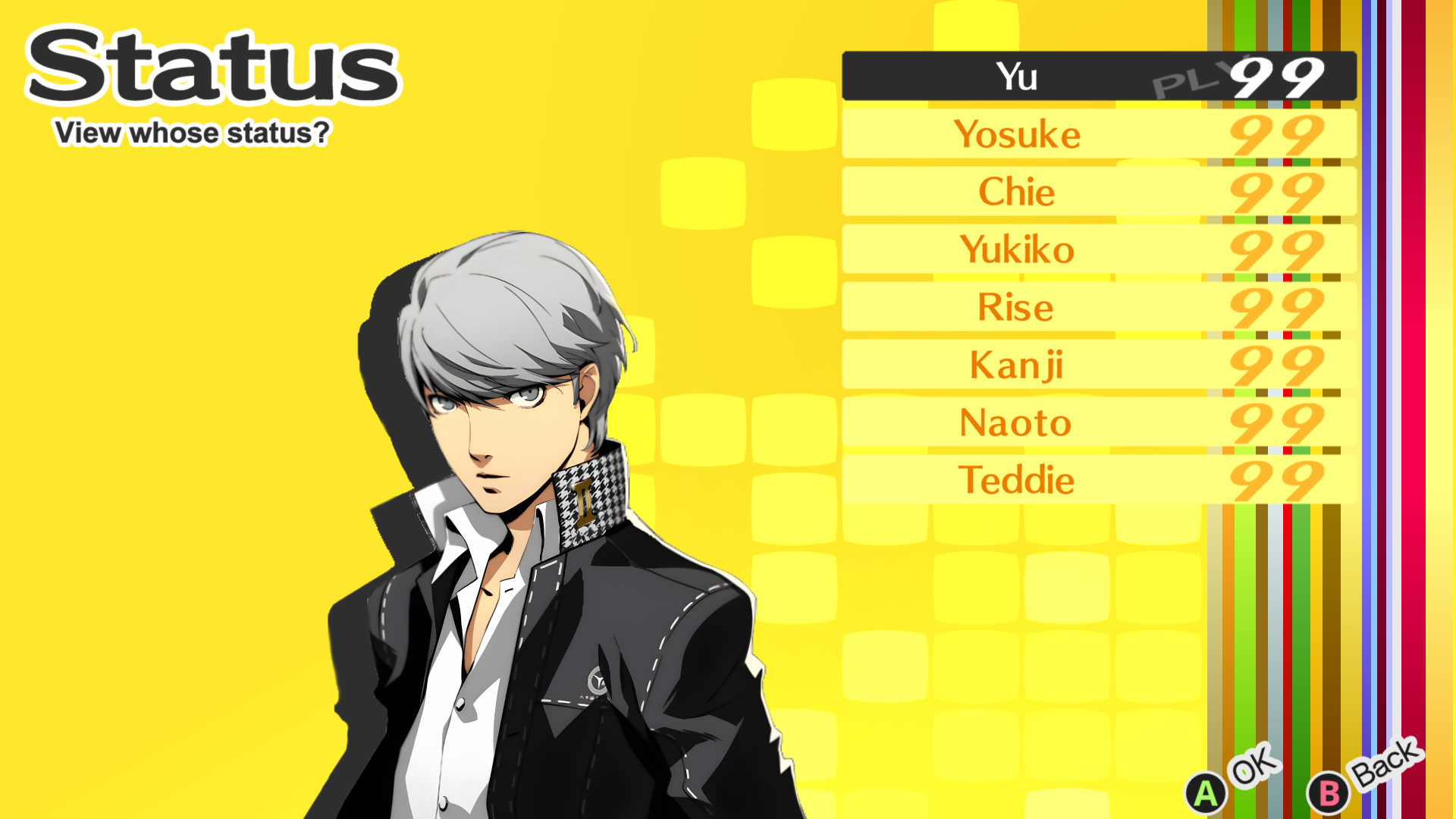 P4D Portrait for Narukami Stat/SL Mod for Persona 4 Golden PC (64 Bit) | P4G64 Mods