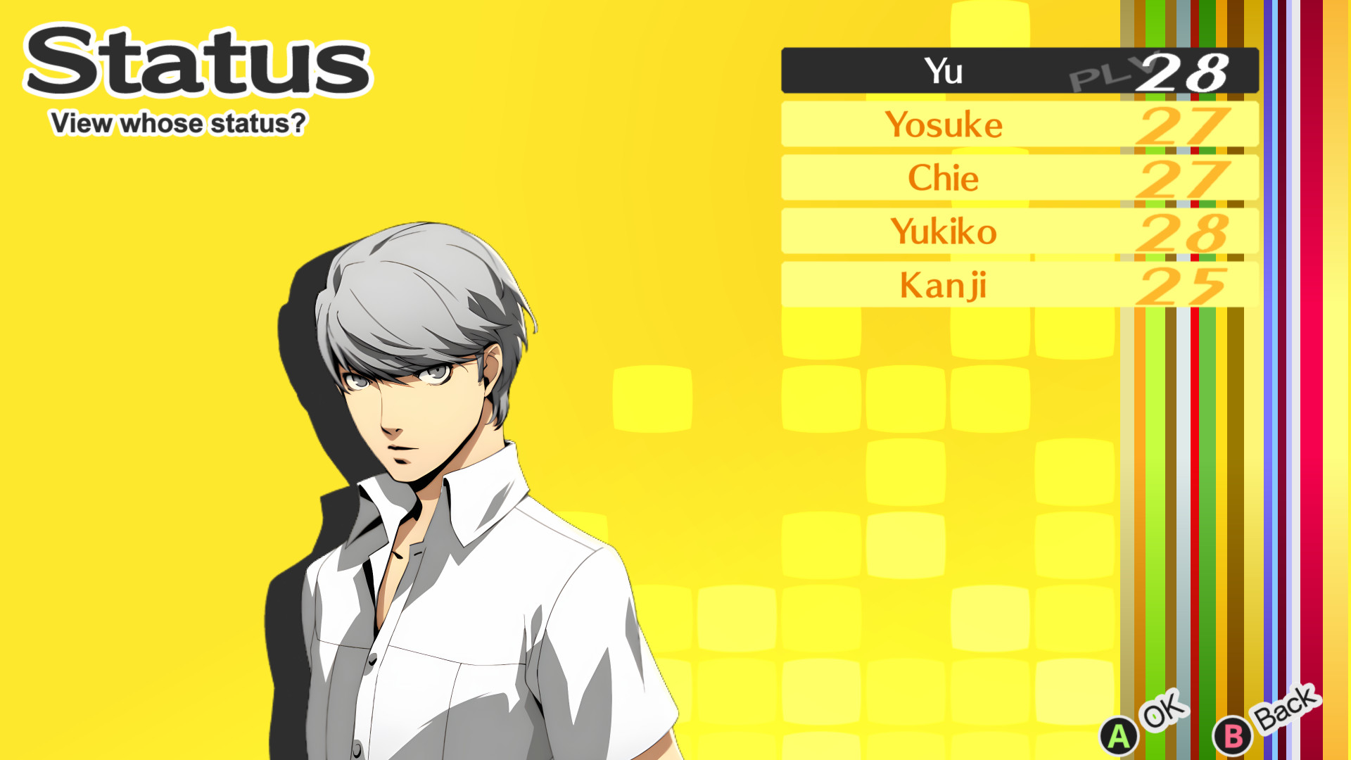 P4D Portrait for Narukami Stat/SL Mod for Persona 4 Golden PC (64 Bit) | P4G64 Mods