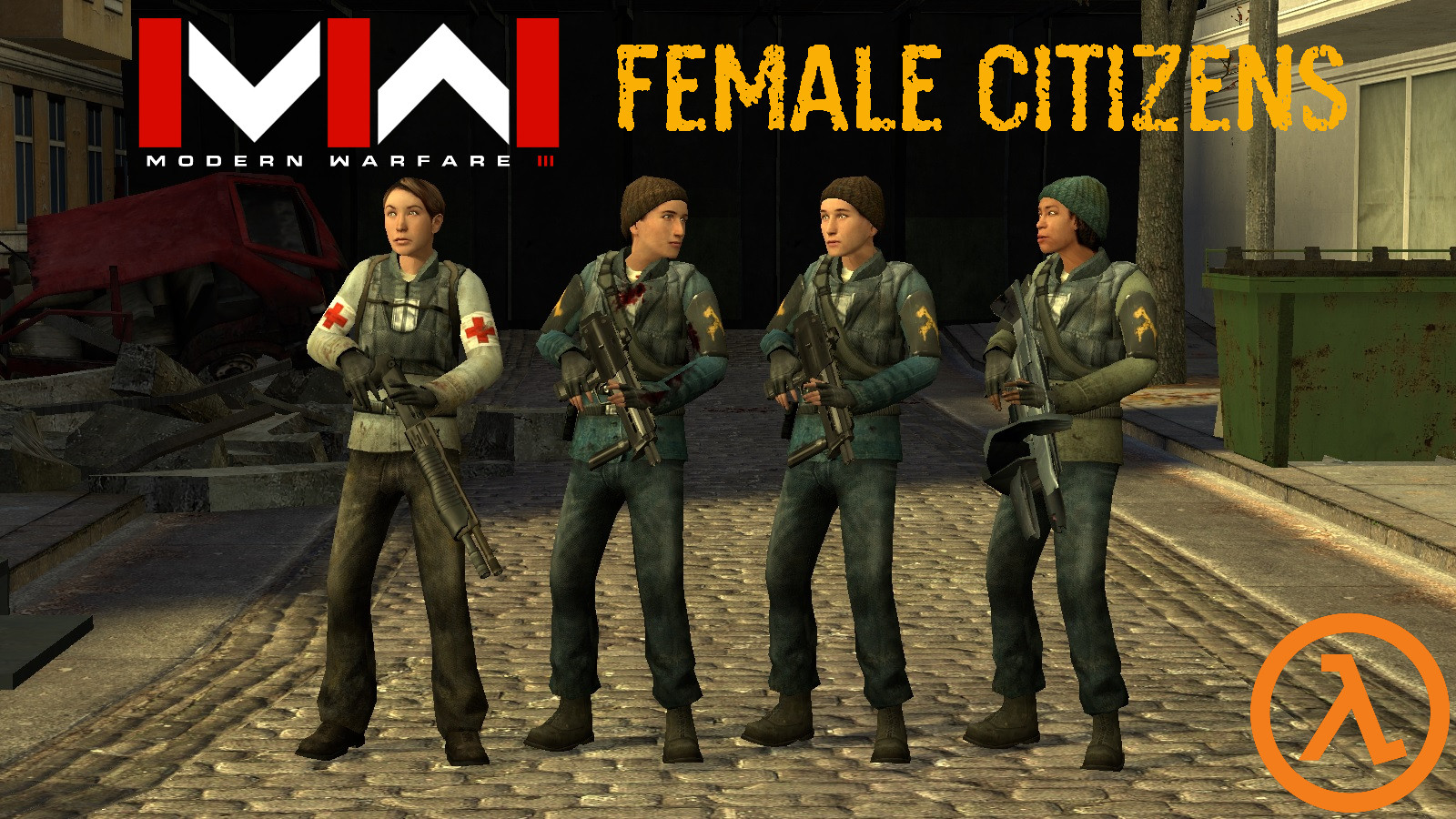 Modern Warfare III Female Citizens Animations Mod for Half-Life 2 | HL2 ...