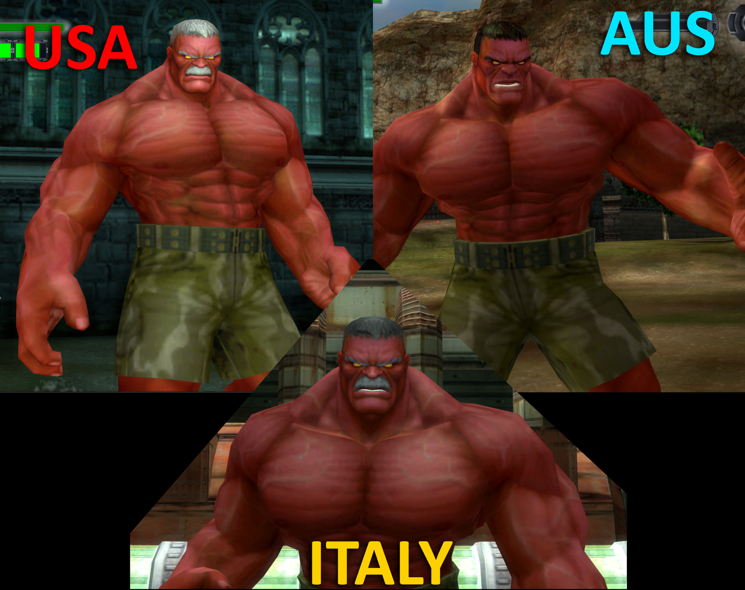 Red Hulk Tripple Pack Mod for Hulk: Ultimate Destruction | Hulk: UD Mods
