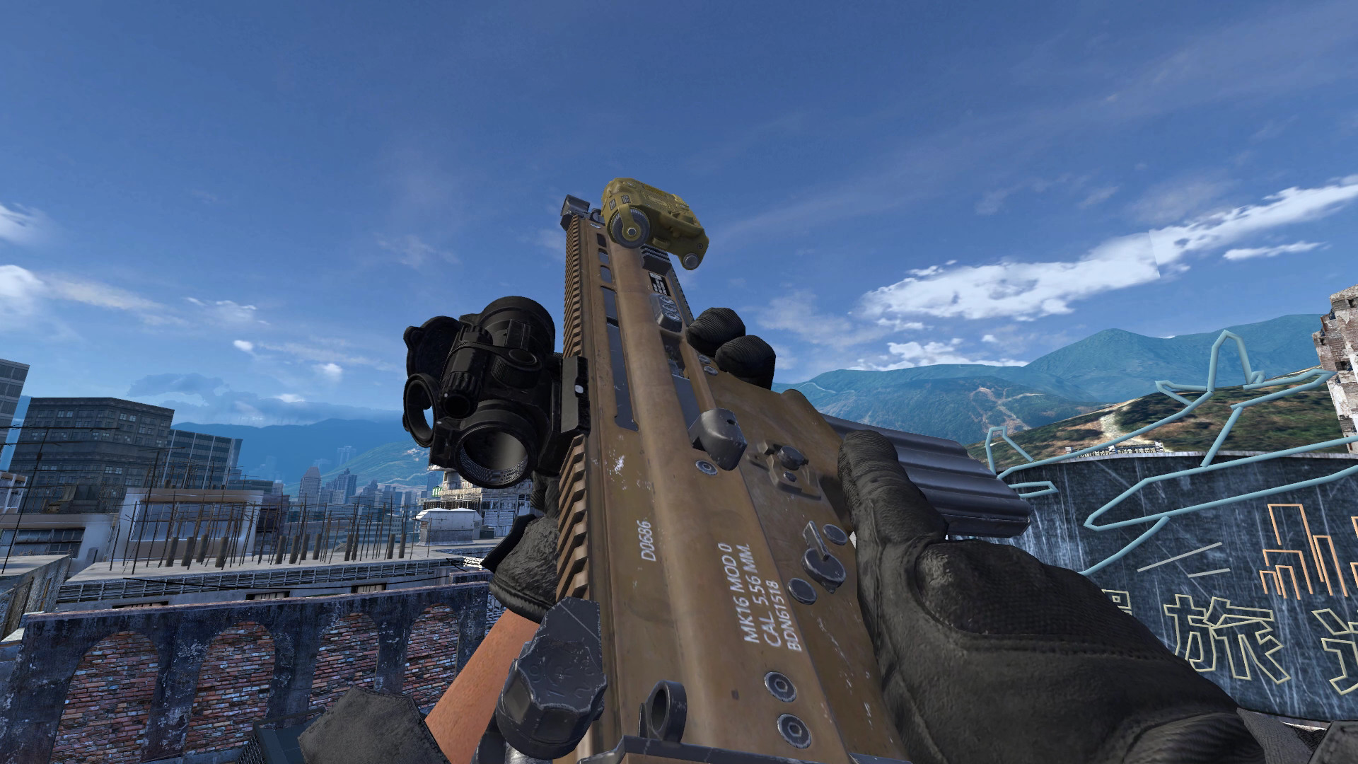 ISMC MK16 on MW22 Anims Mod for Counter-Strike: Source | CS:S Mods