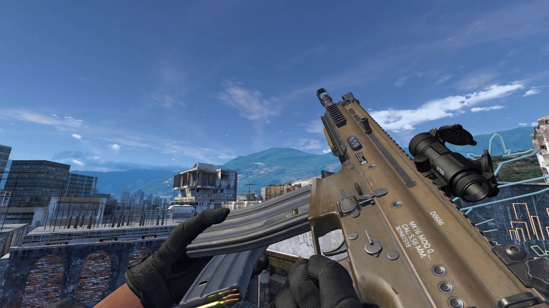 ISMC MK16 on MW22 Anims Mod for Counter-Strike: Source | CS:S Mods