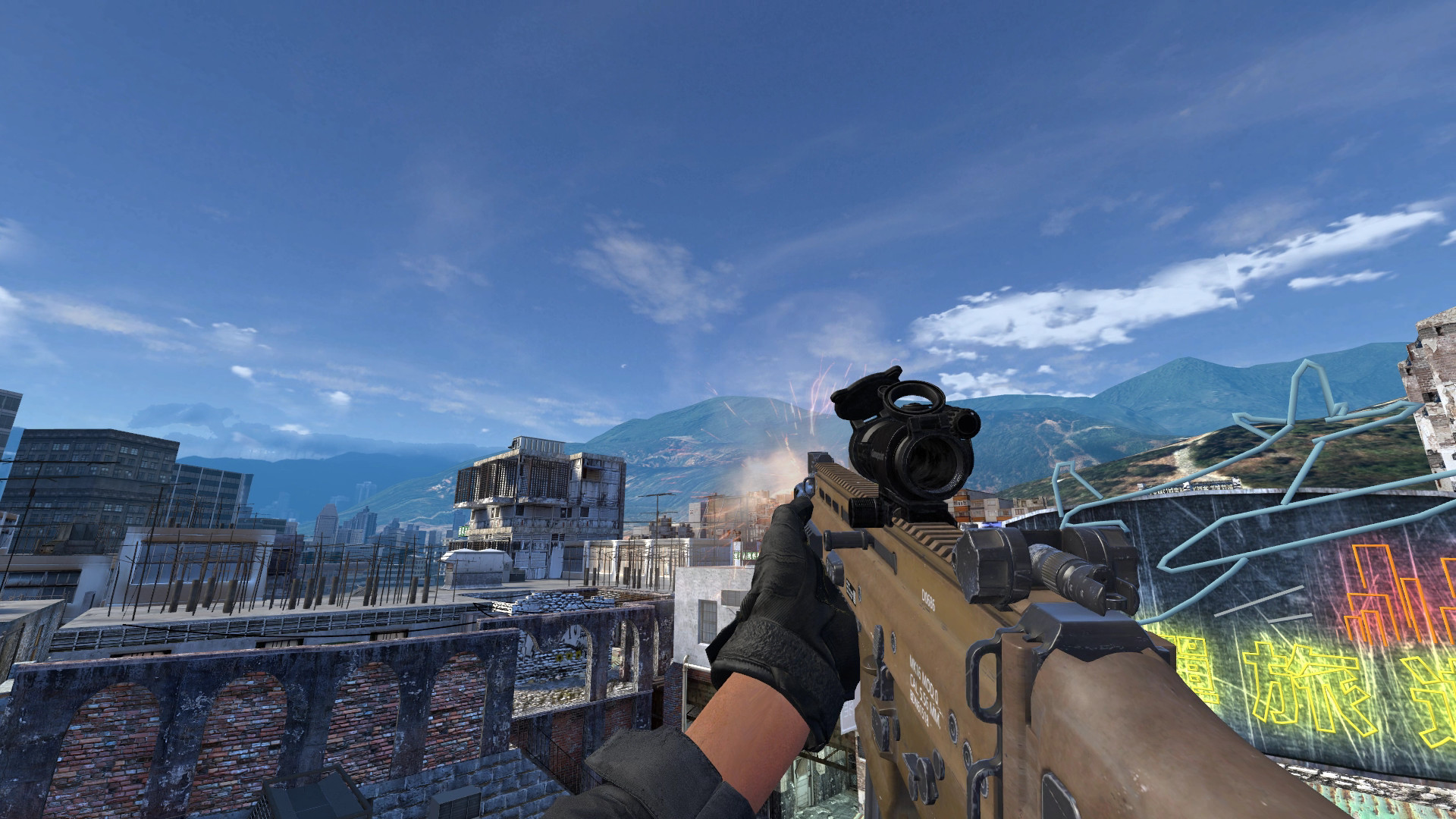 ISMC MK16 on MW22 Anims Mod for Counter-Strike: Source | CS:S Mods