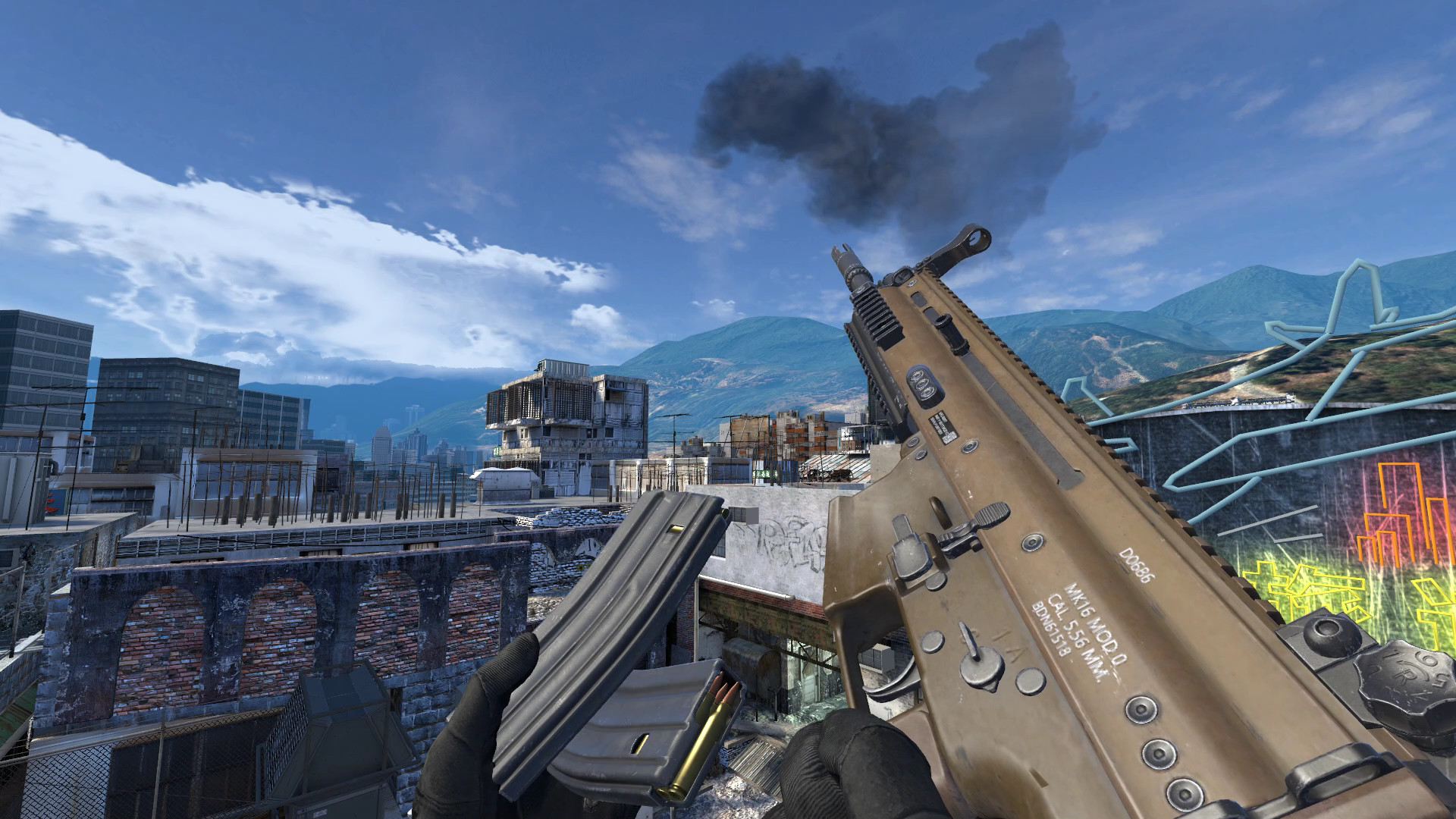 ISMC MK16 on MW22 Anims Mod for Counter-Strike: Source | CS:S Mods