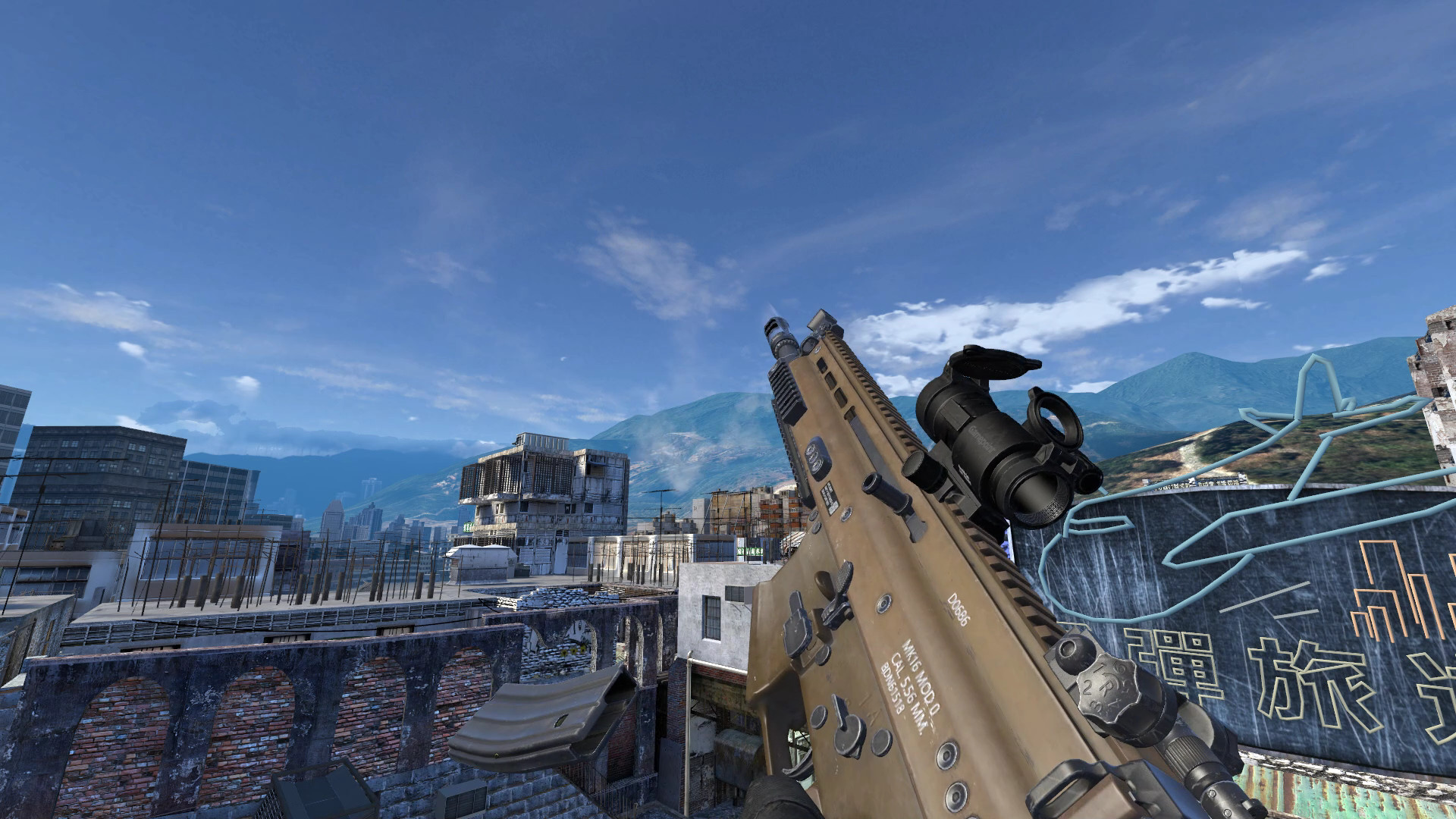 ISMC MK16 on MW22 Anims Mod for Counter-Strike: Source | CS:S Mods