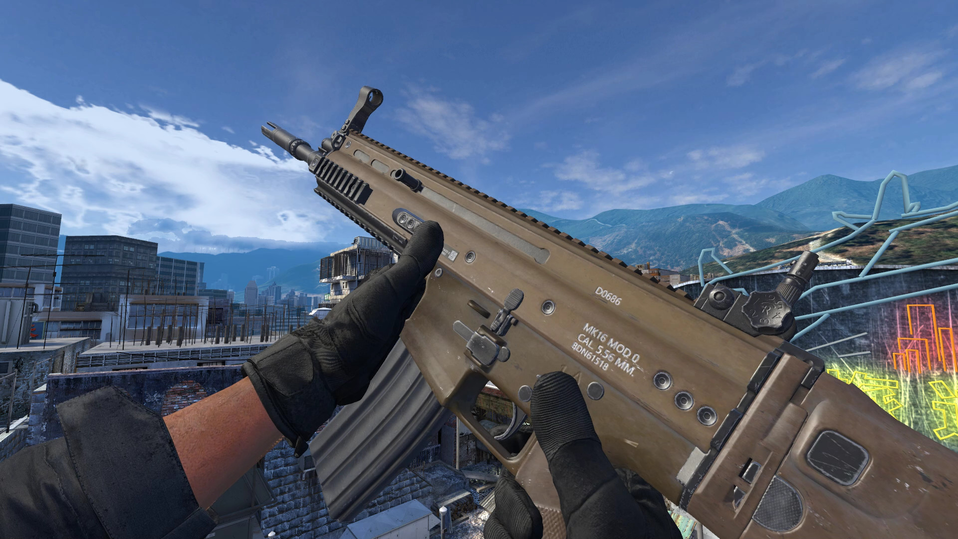 ISMC MK16 on MW22 Anims Mod for Counter-Strike: Source | CS:S Mods