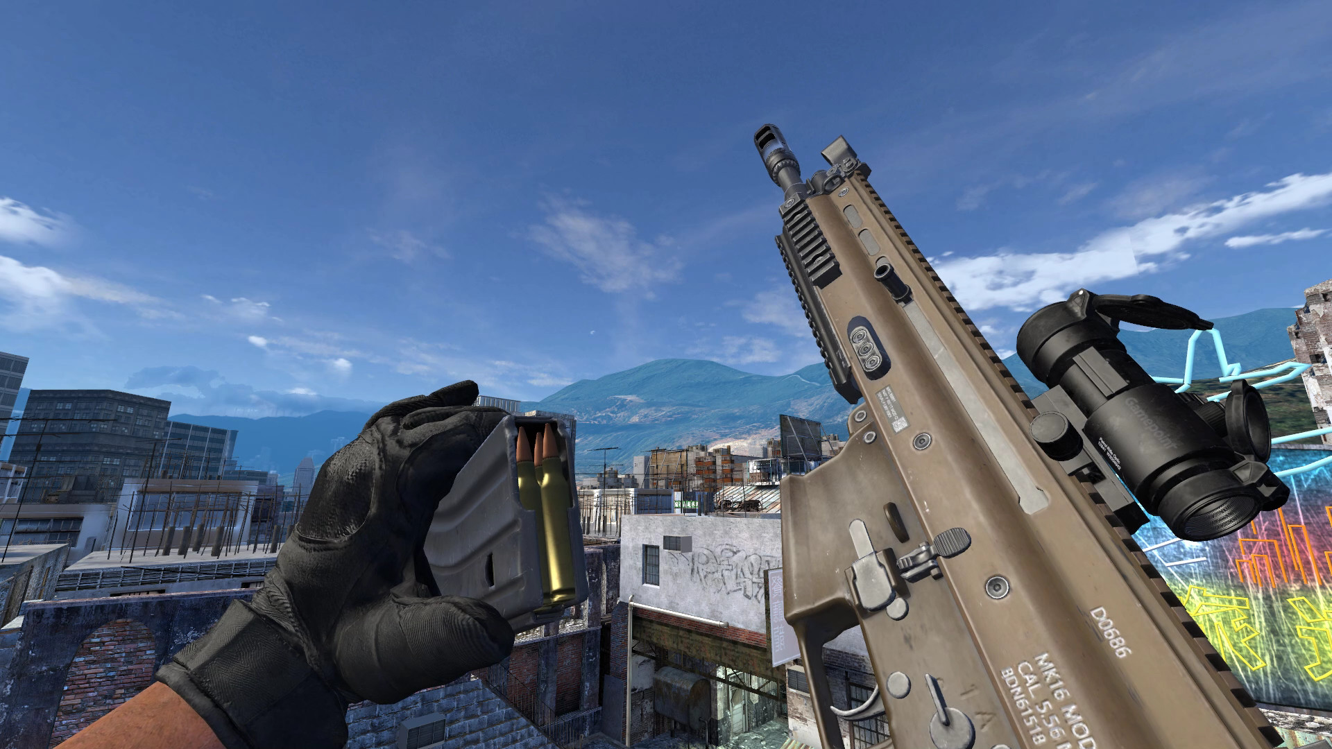 ISMC MK16 on MW22 Anims Mod for Counter-Strike: Source | CS:S Mods