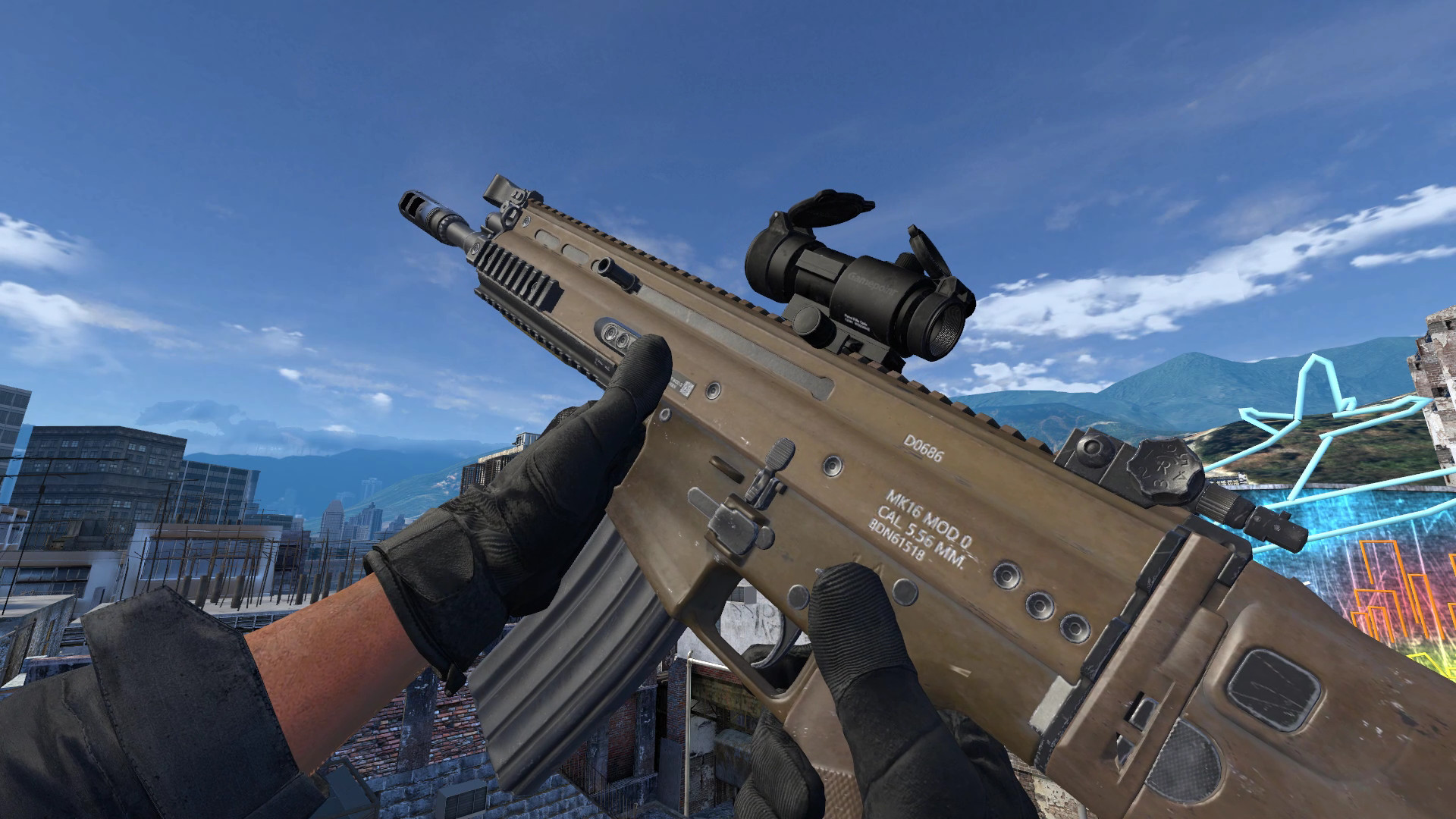 ISMC MK16 on MW22 Anims Mod for Counter-Strike: Source | CS:S Mods