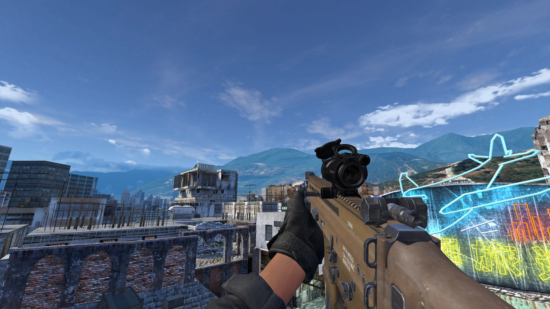 ISMC MK16 on MW22 Anims Mod for Counter-Strike: Source | CS:S Mods