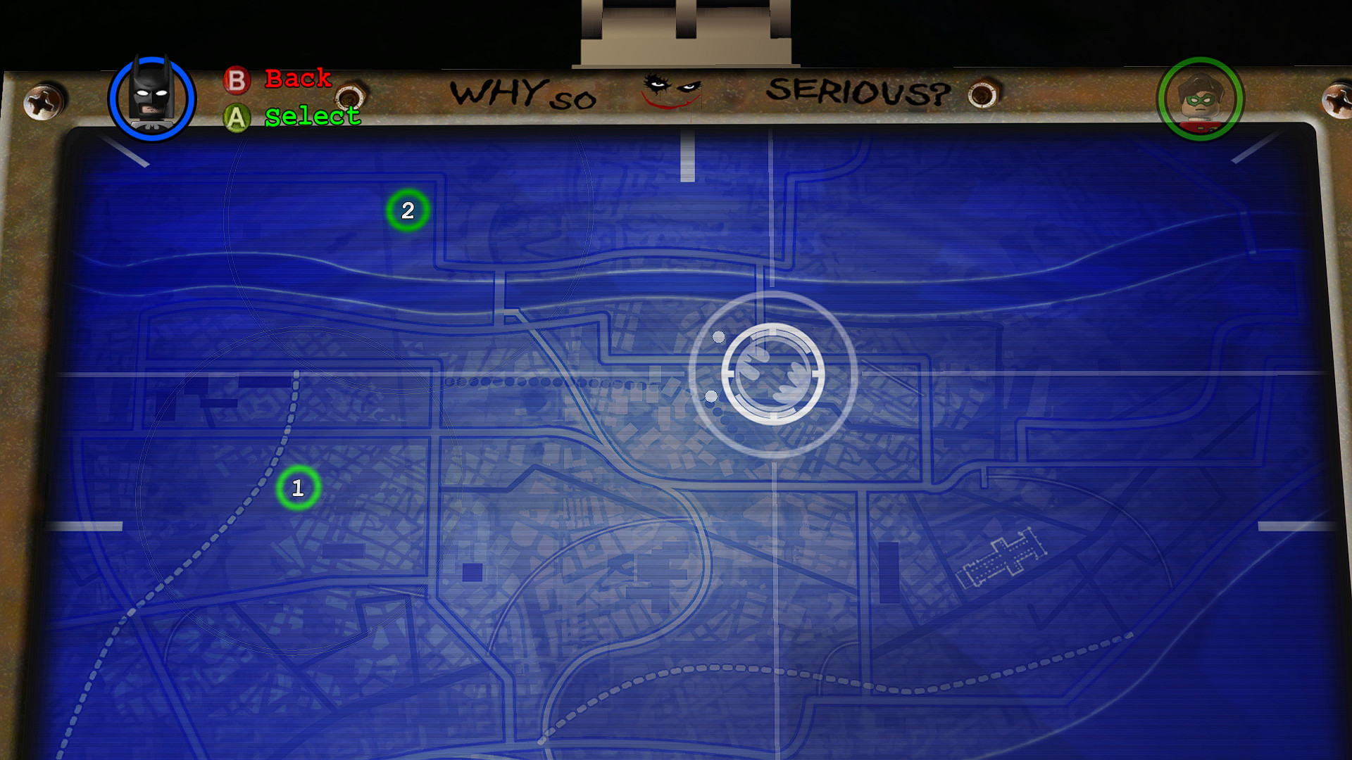 Improved PC Map Screens Mod for LEGO Batman: The Video Game | LB1 Mods