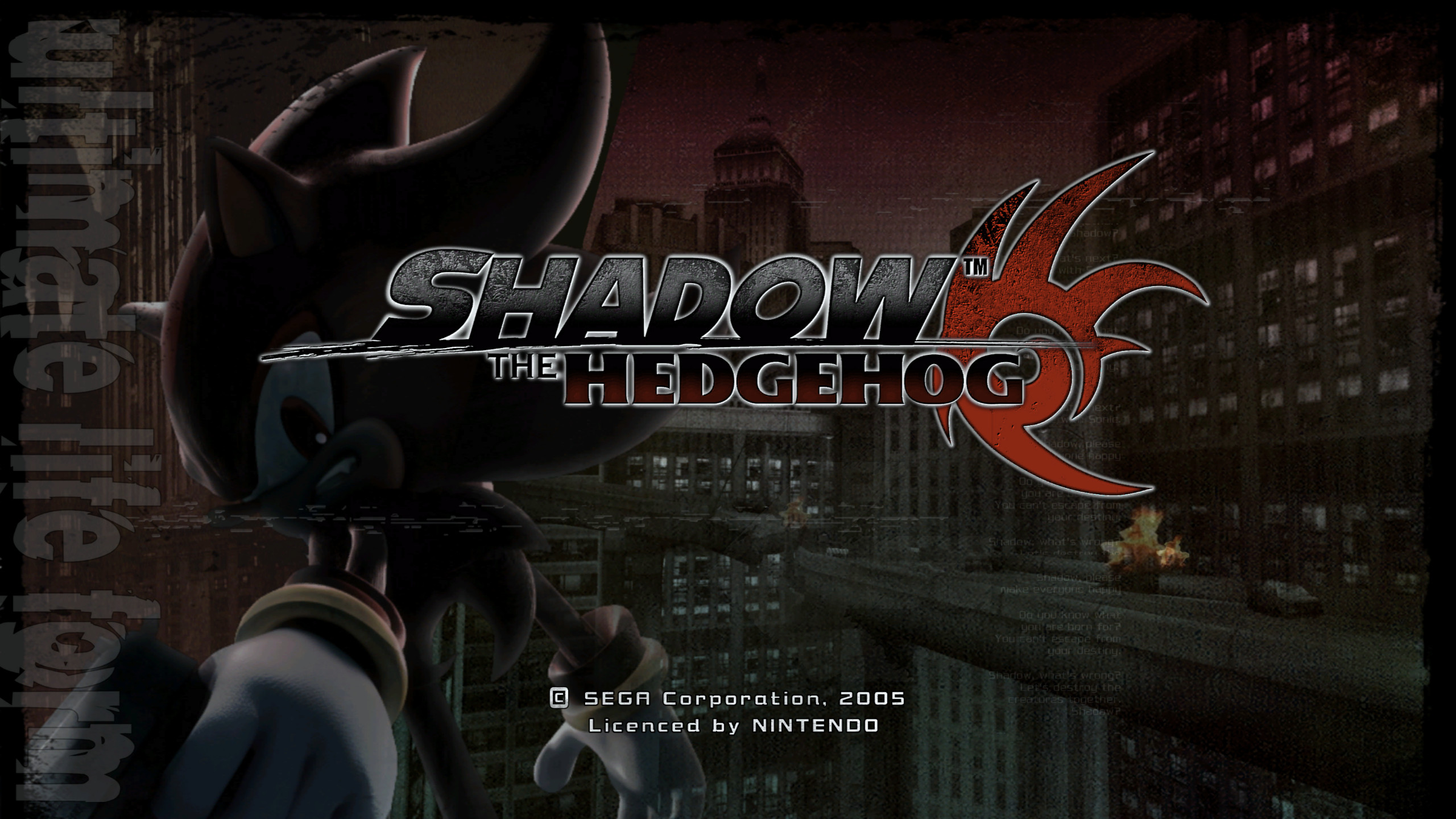 HD GUI for ShadowTH/Reloaded Mod for Shadow The Hedgehog | ShTH Mods